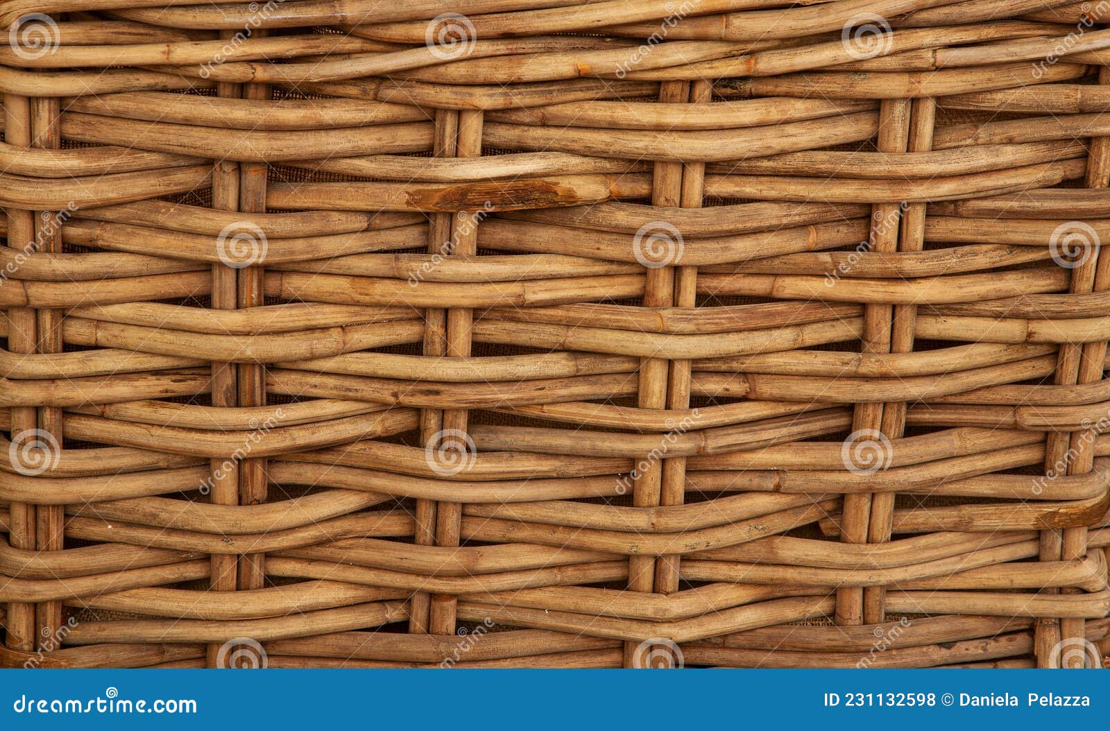 Detail of a Big Woven Basket Stock Photo - Image of wicker, weaved ...