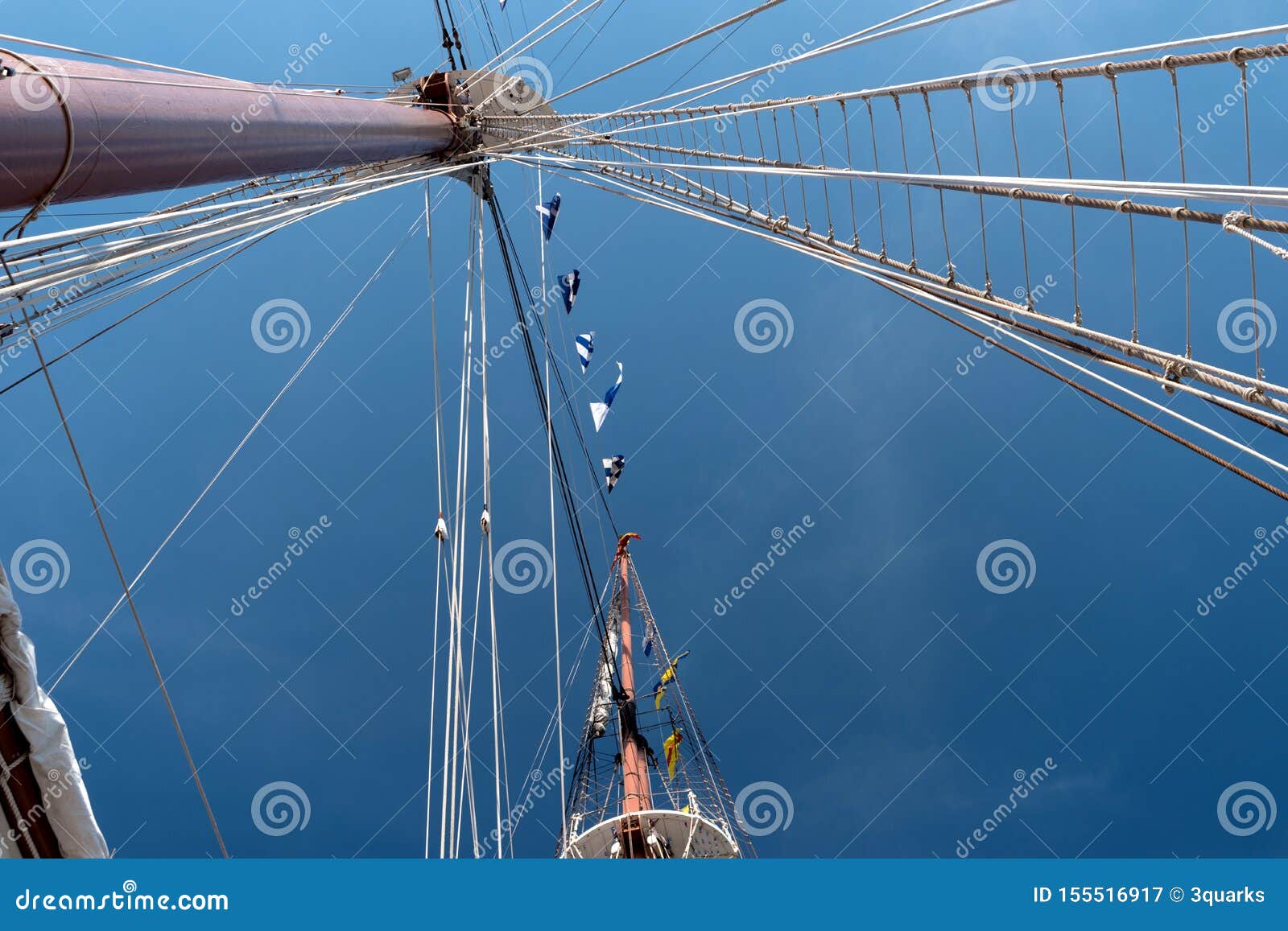 On Board of a Sailing Training Ship Stock Image - Image of bark, large ...