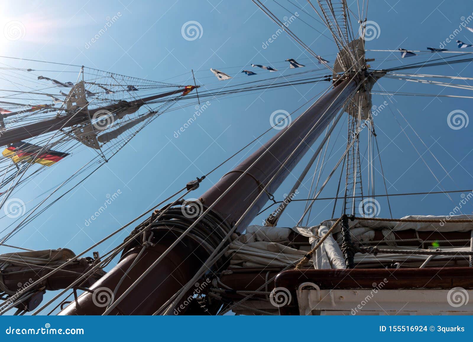 On Board of a Sailing Training Ship Stock Photo - Image of sailing ...