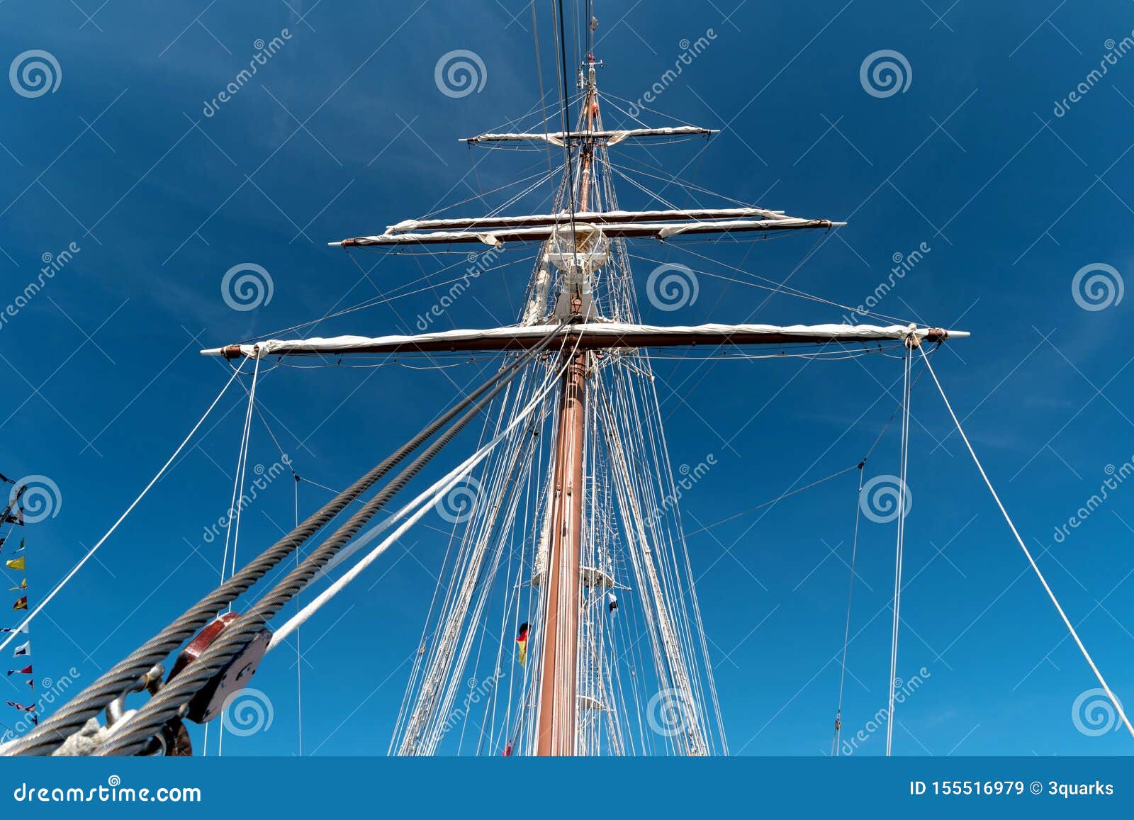 On Board of a Sailing Training Ship Stock Image - Image of maritime ...