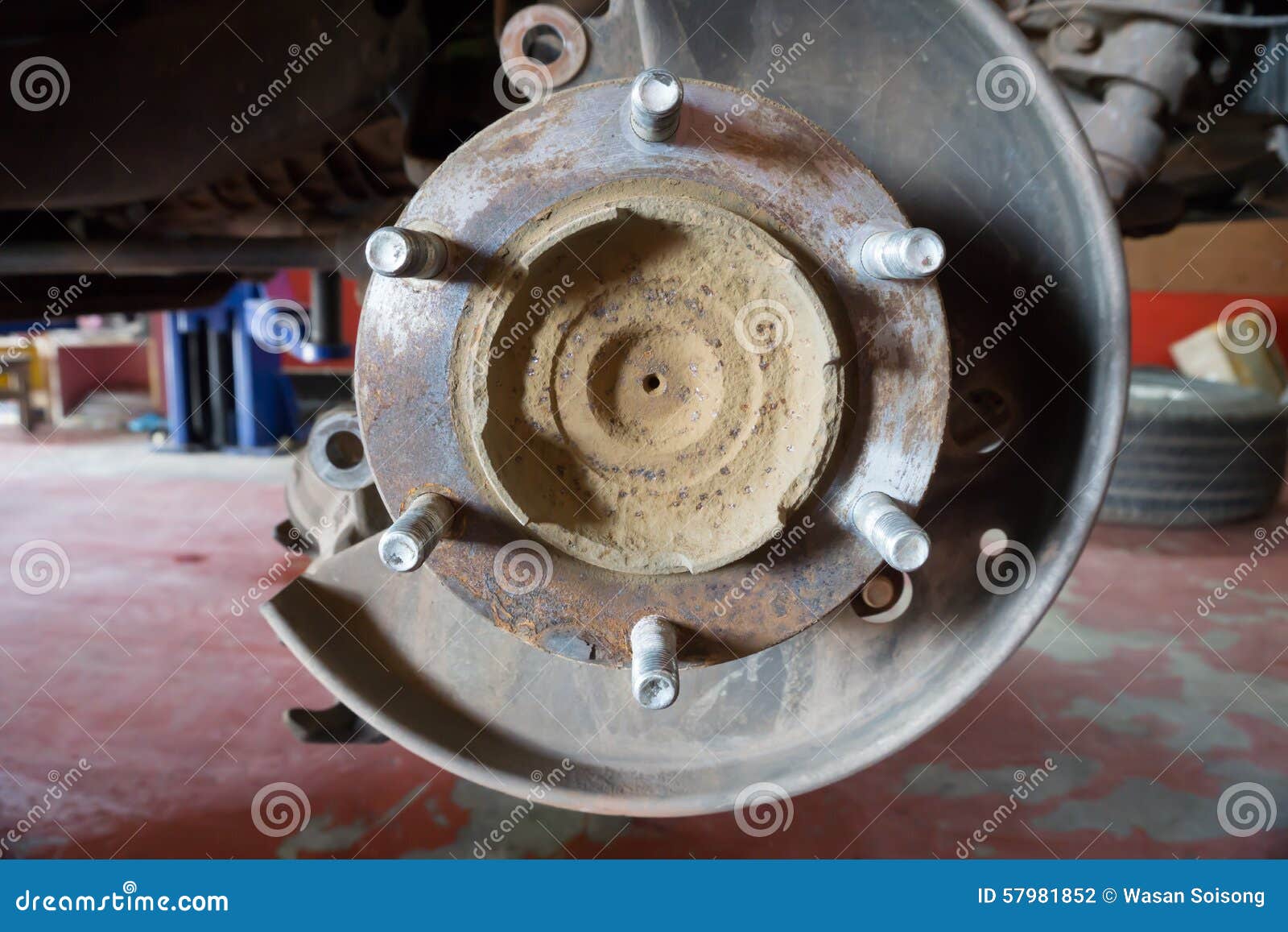Detail of Brake Disk and the Wheel Assembly . Stock Photo - Image of ...