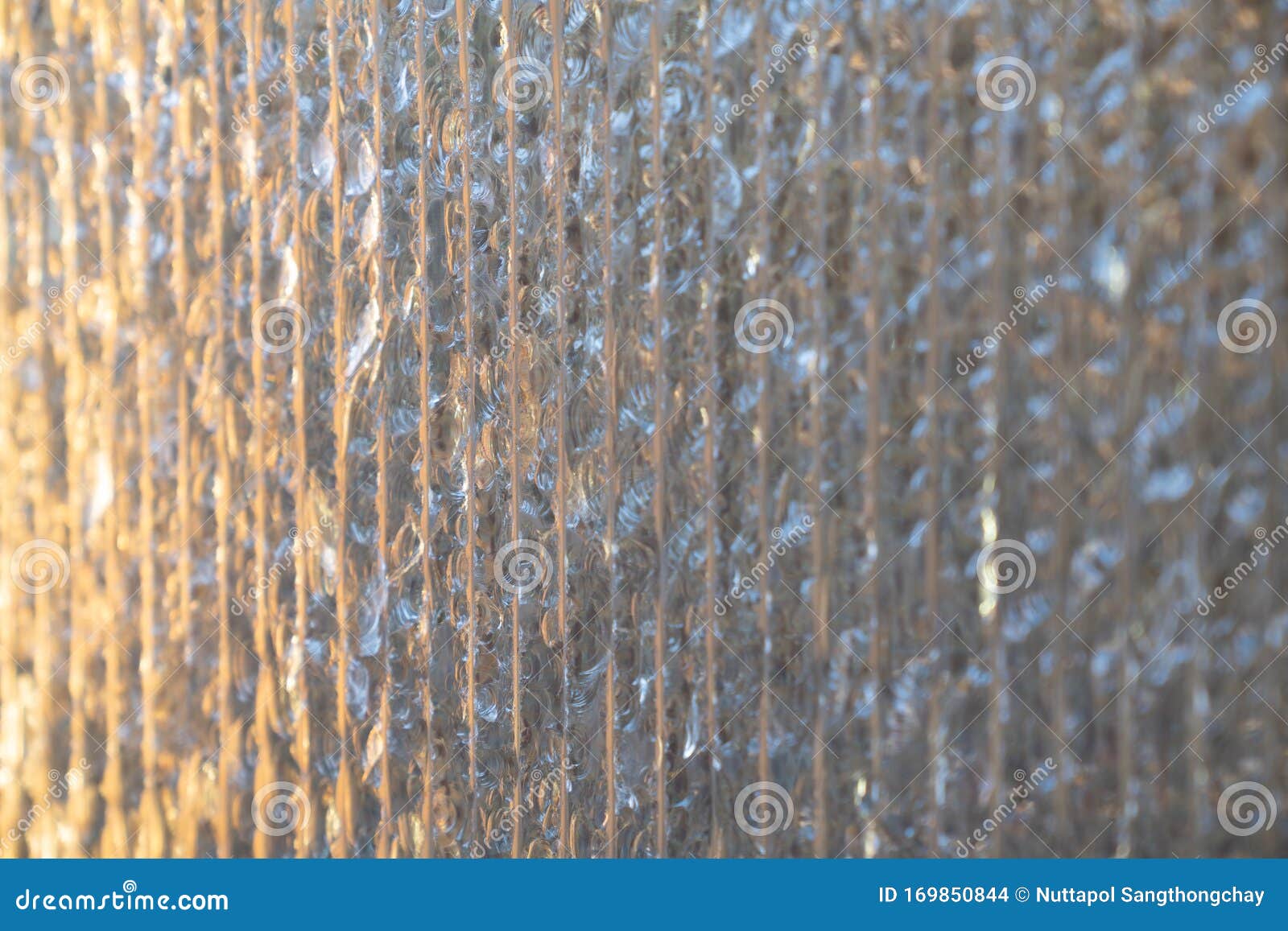 Detail of Breaking Frosted Glass Texture in Stripe Pattern with ...