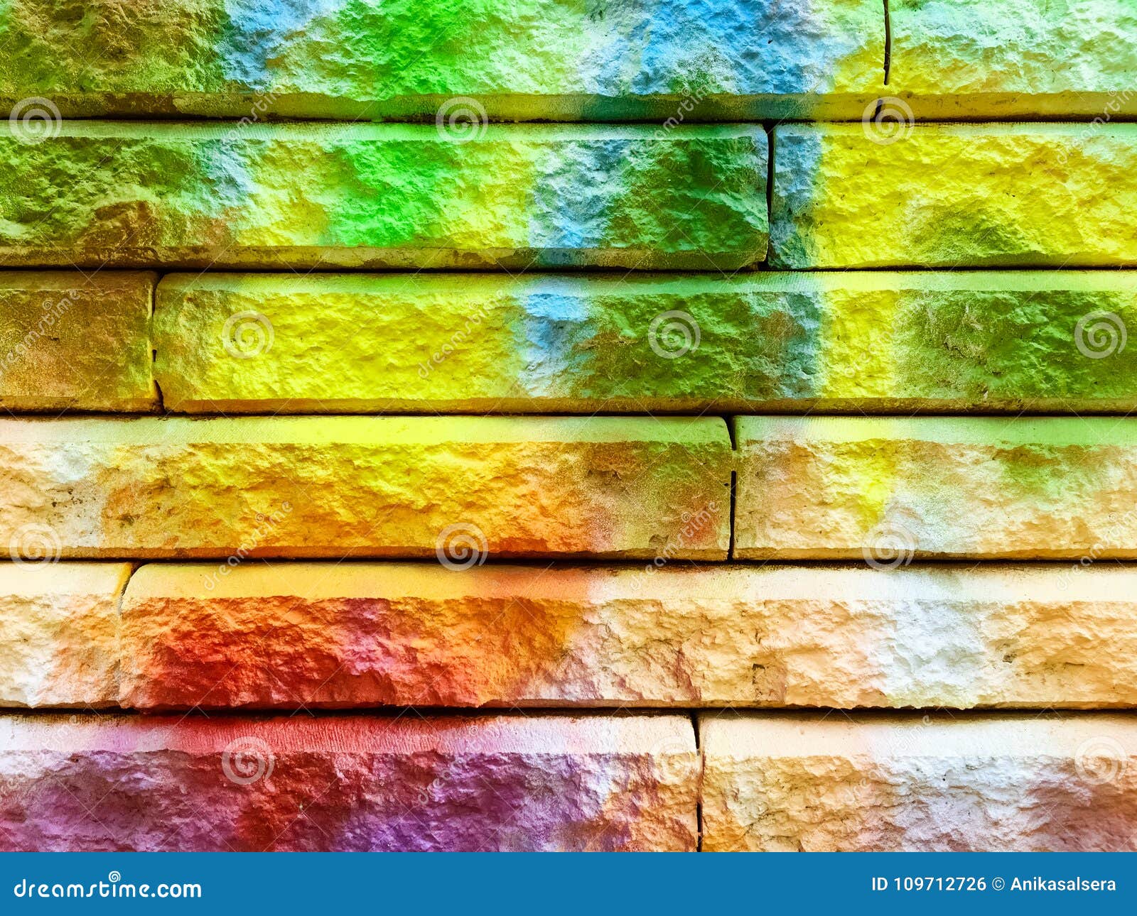 Detail of Bright Graffiti on a Stone Wall Stock Photo - Image of ...