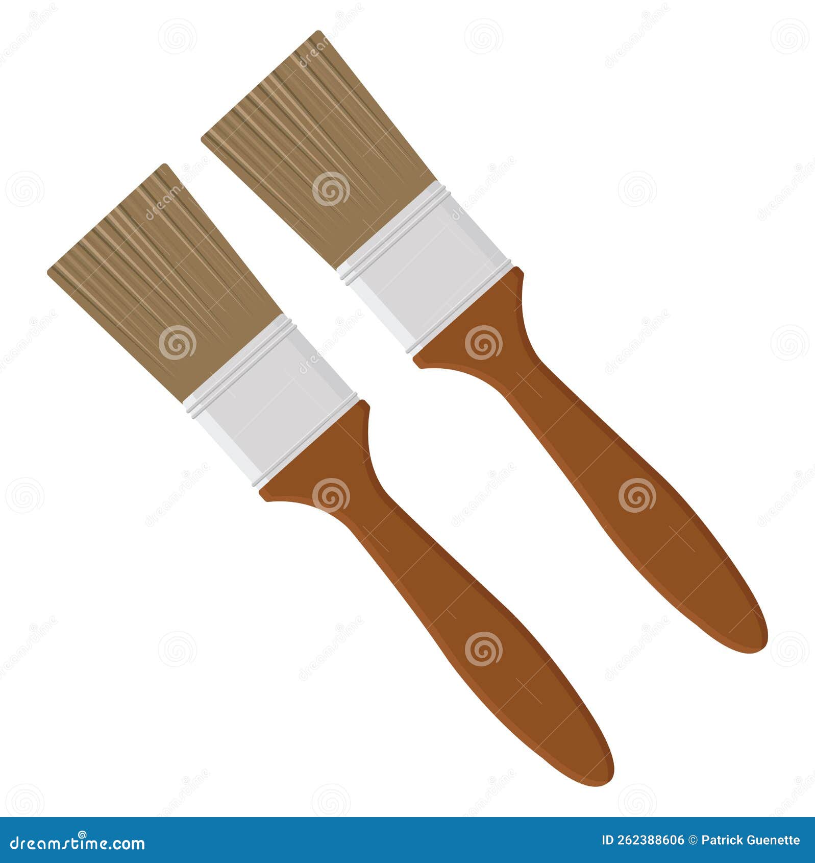 Detail brushes, icon stock vector. Illustration of artistic - 262388606