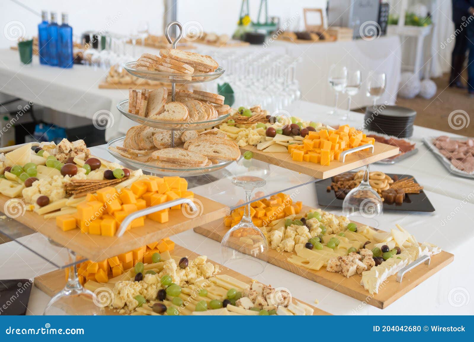 Detail of buffet starters stock photo. Image of closeup - 204042680