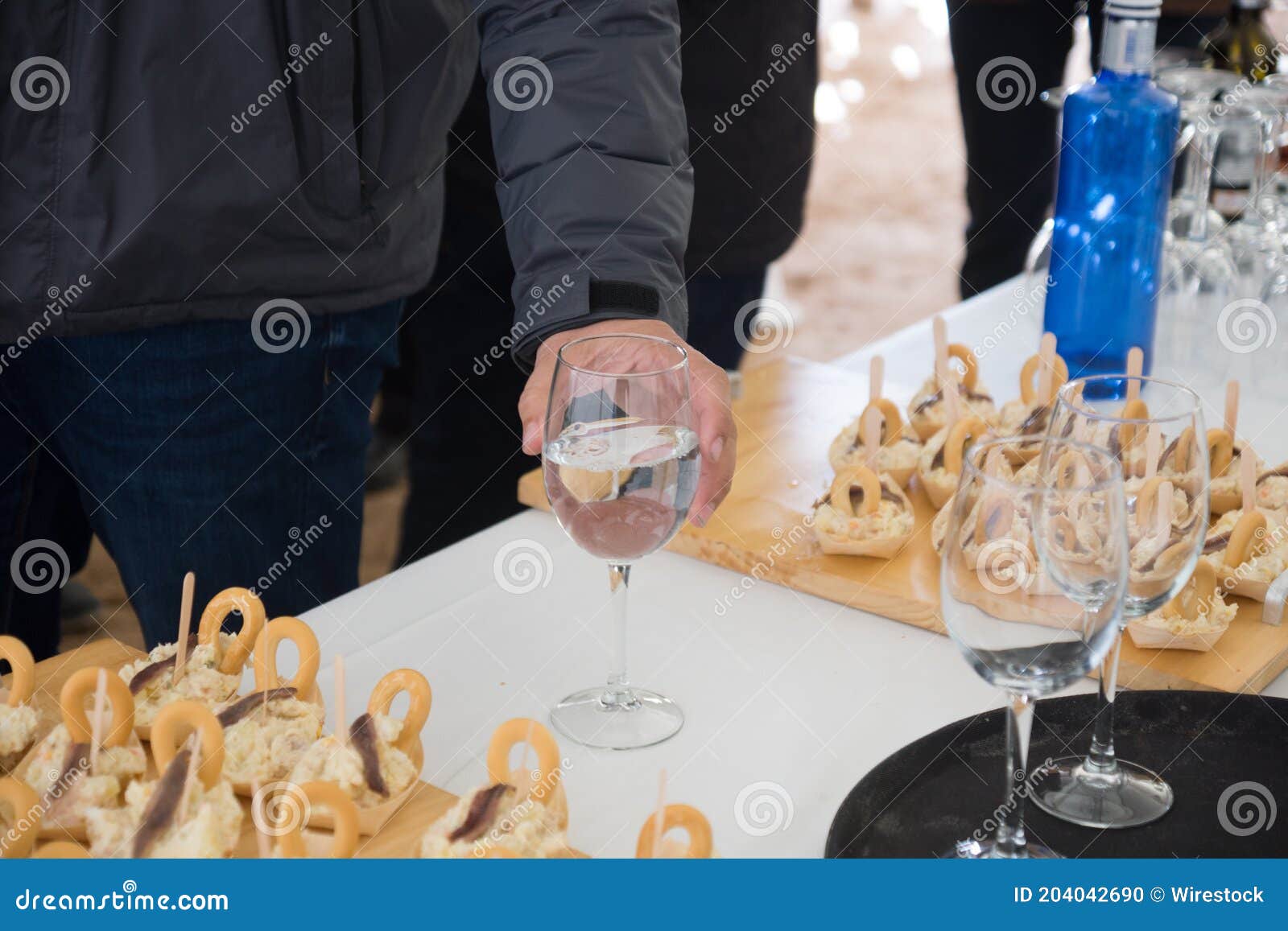 Detail of buffet starters stock photo. Image of food - 204042690