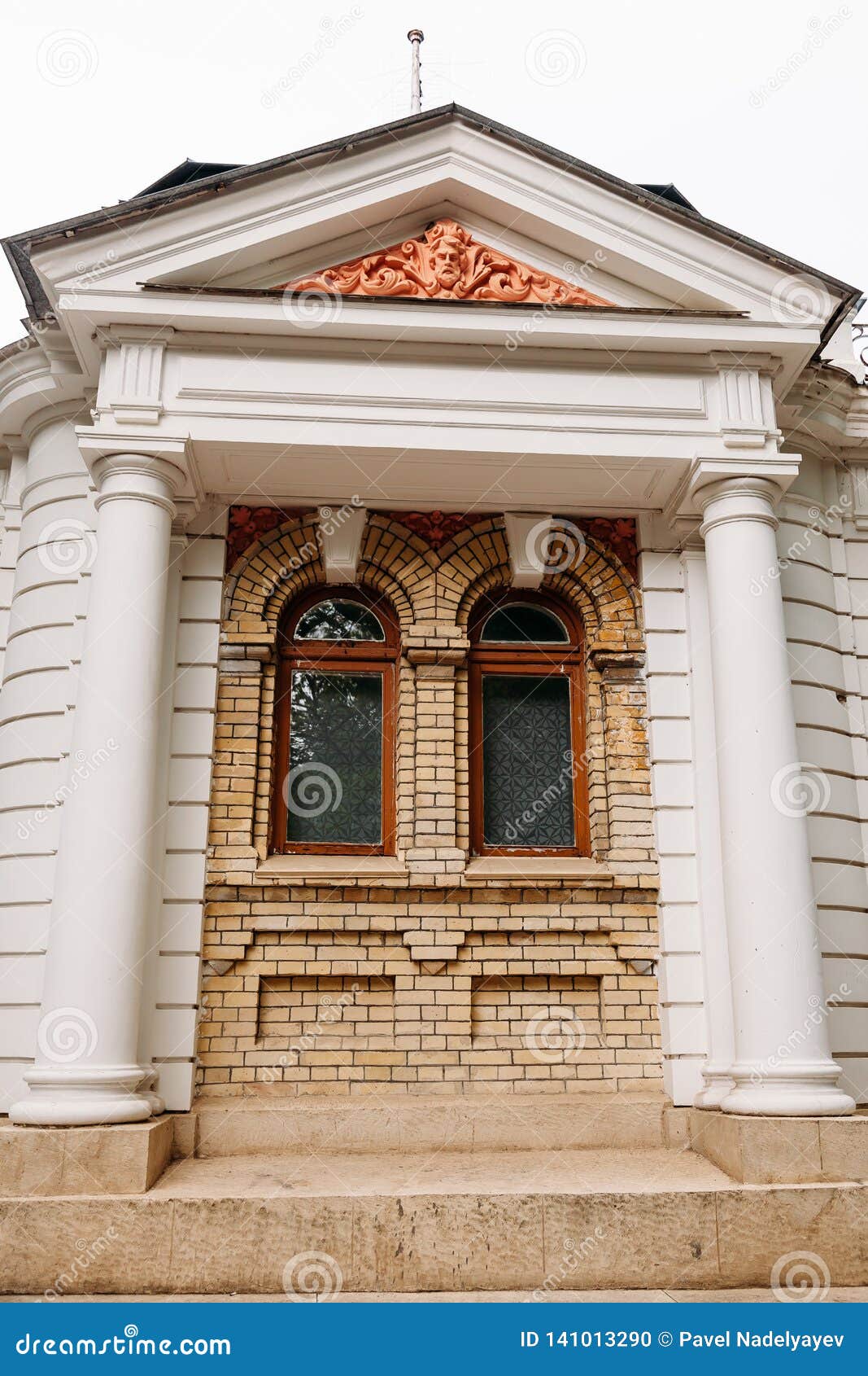 Detail of Building with Bas-relief on Facade Stock Photo - Image of ...