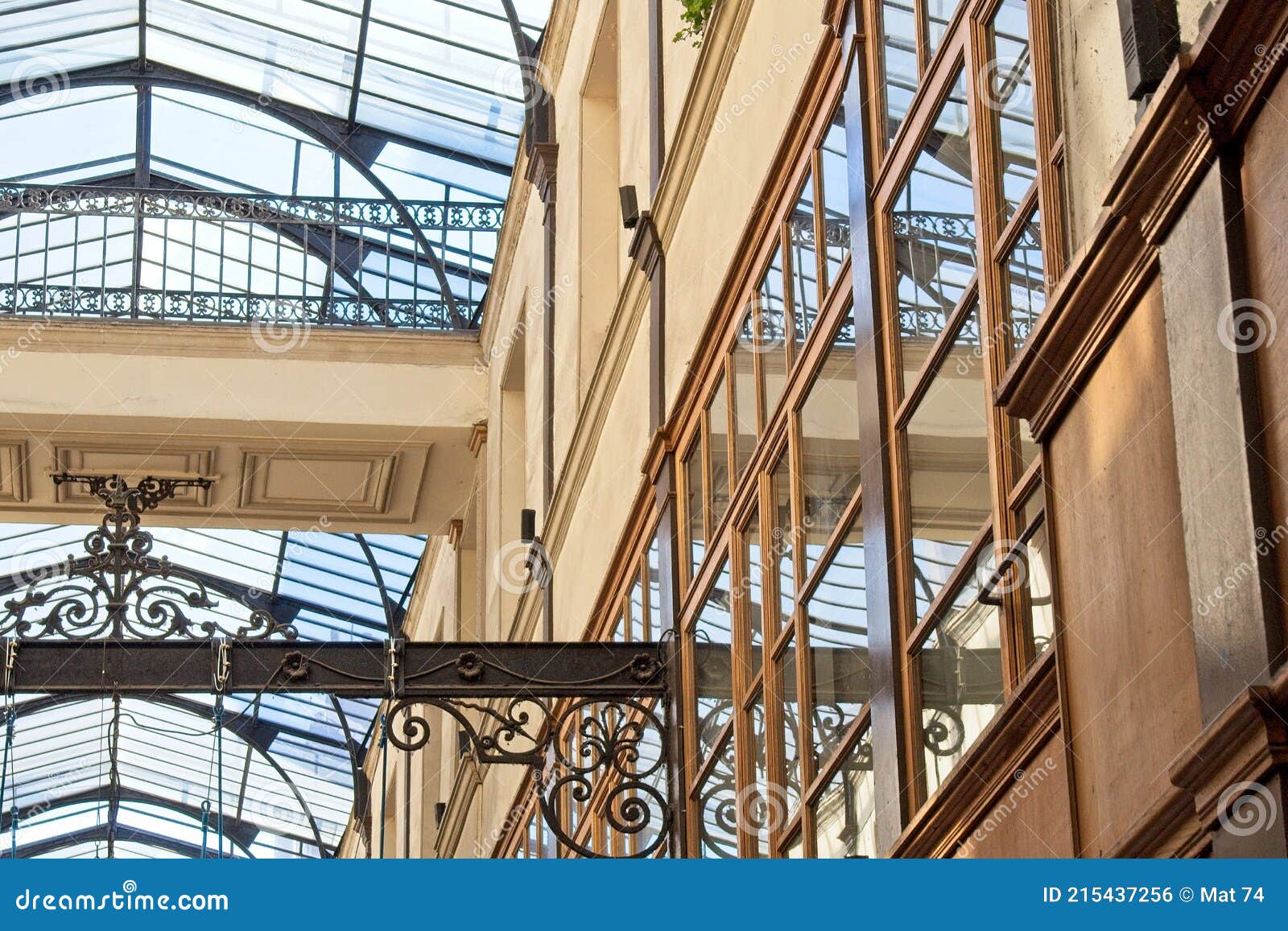 Detail of a building stock photo. Image of shelf, paris - 215437256