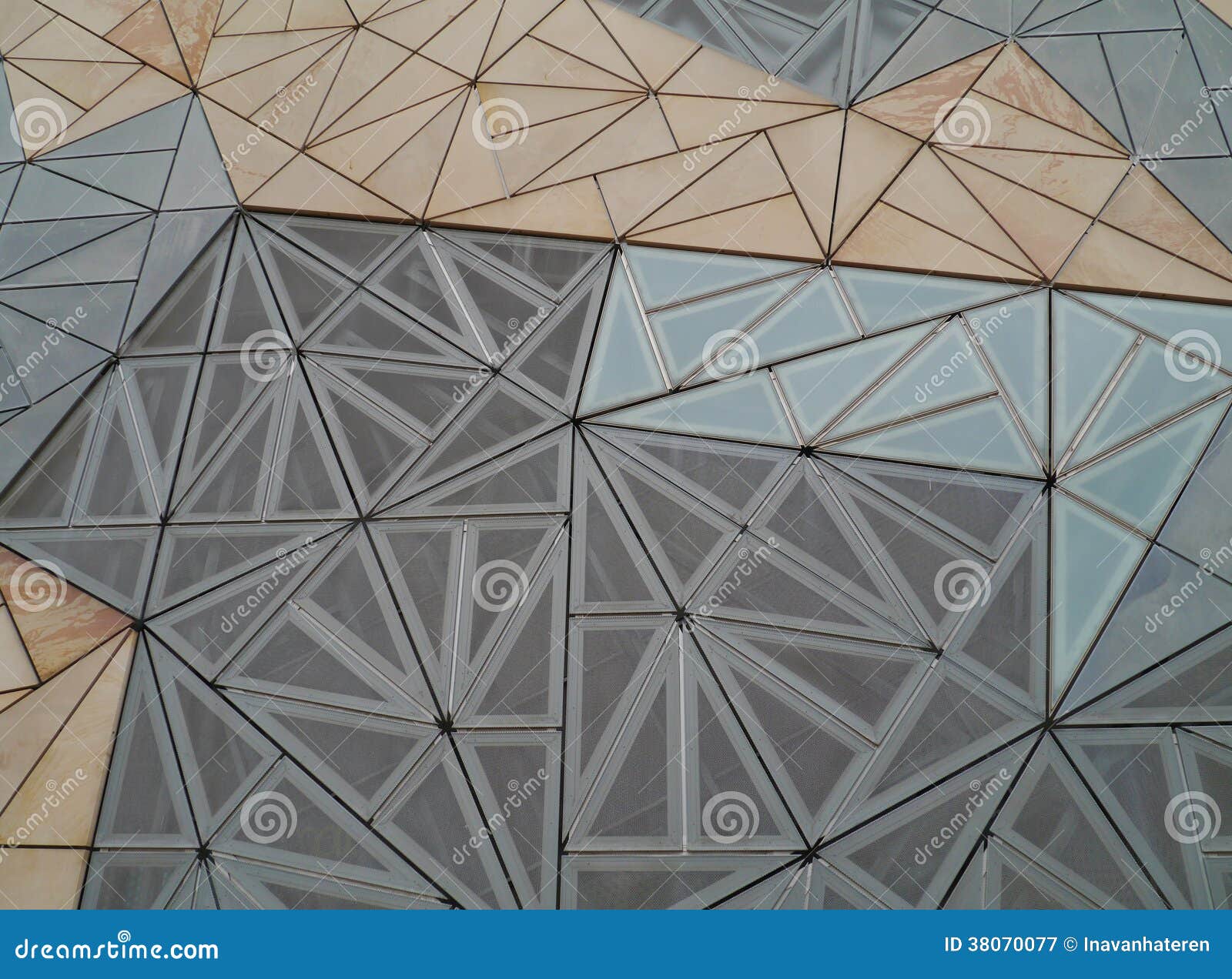 A Detail of a Building on Fed Square in Melbourne Stock Image - Image ...