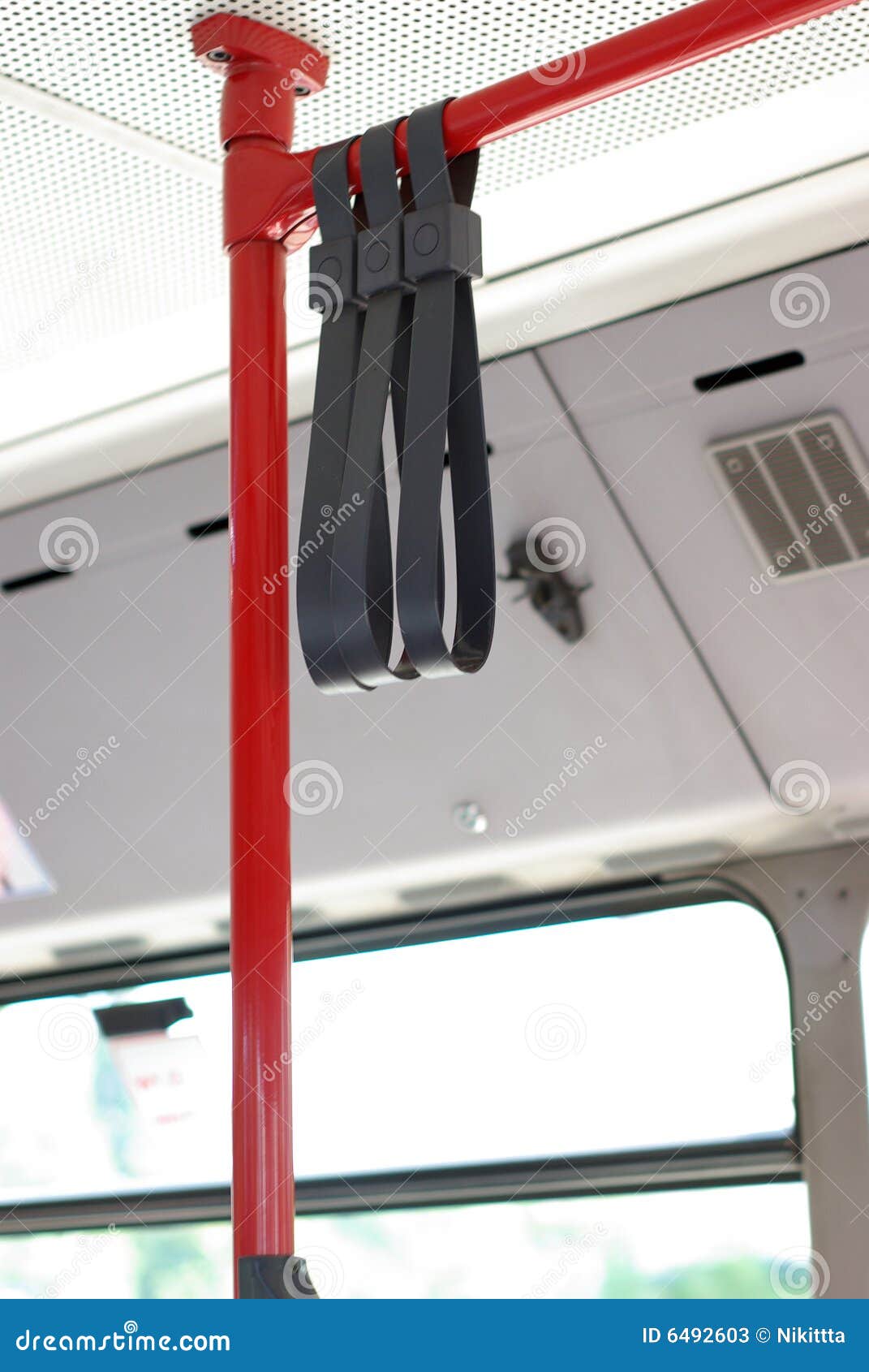 Detail of Bus Interior, Handrails Stock Image - Image of handle ...