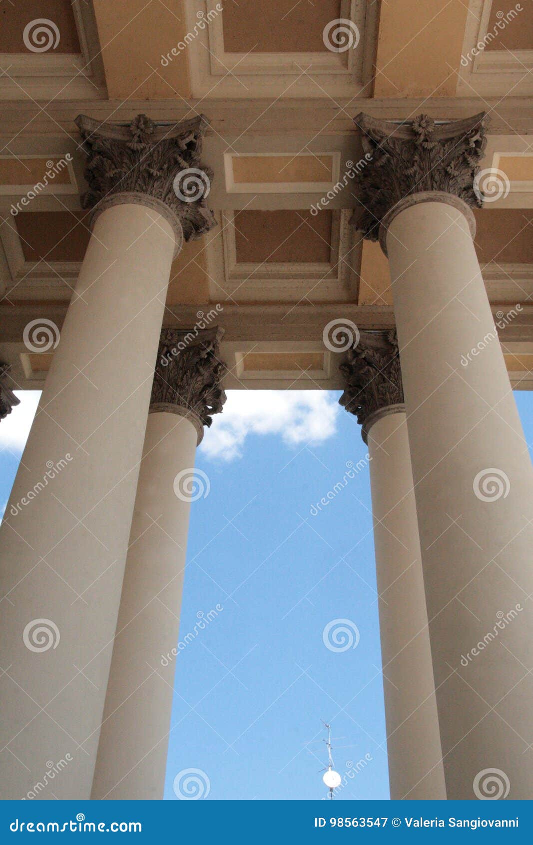 Detail of capitol columns stock image. Image of orders - 98563547