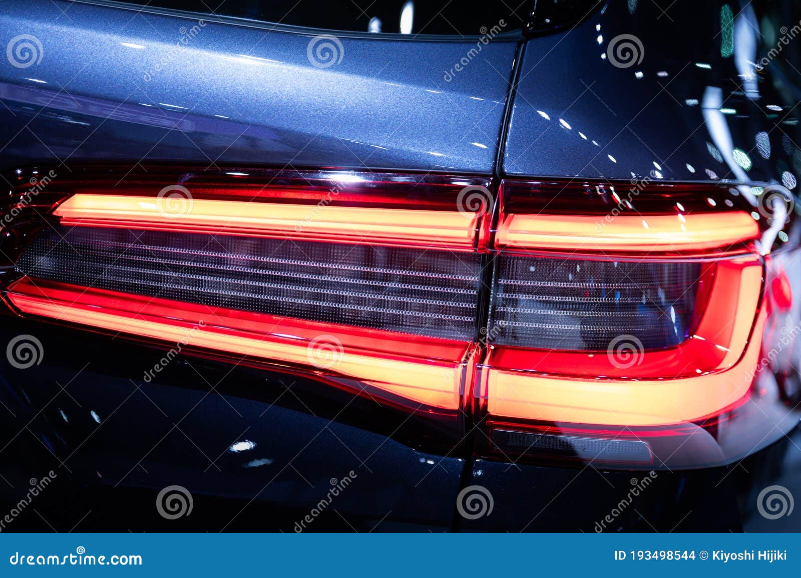 Car LED Backlight Lamp of New Modern Car Stock Photo - Image of light ...
