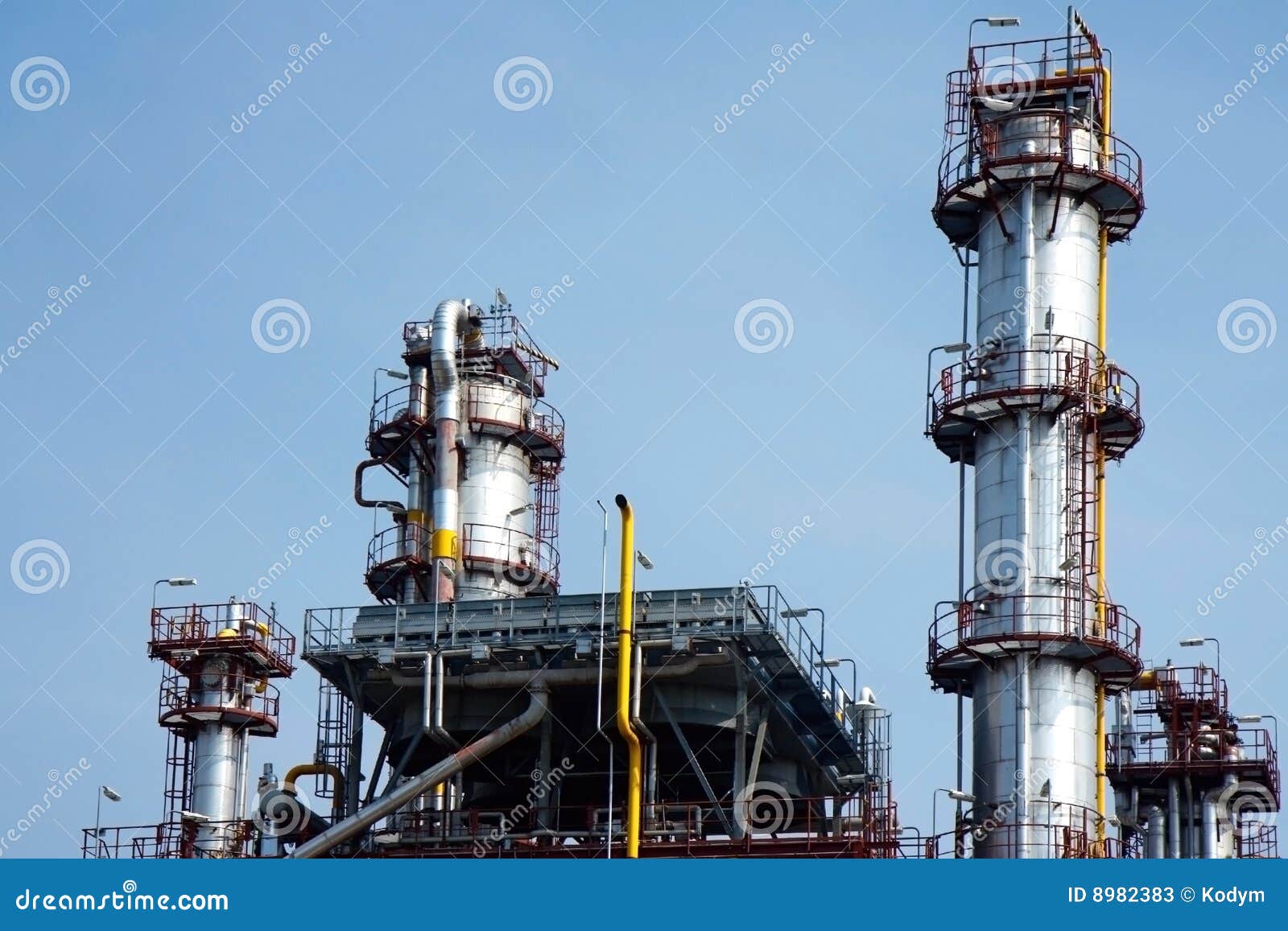 Detail of chemical factory stock image. Image of metal - 8982383