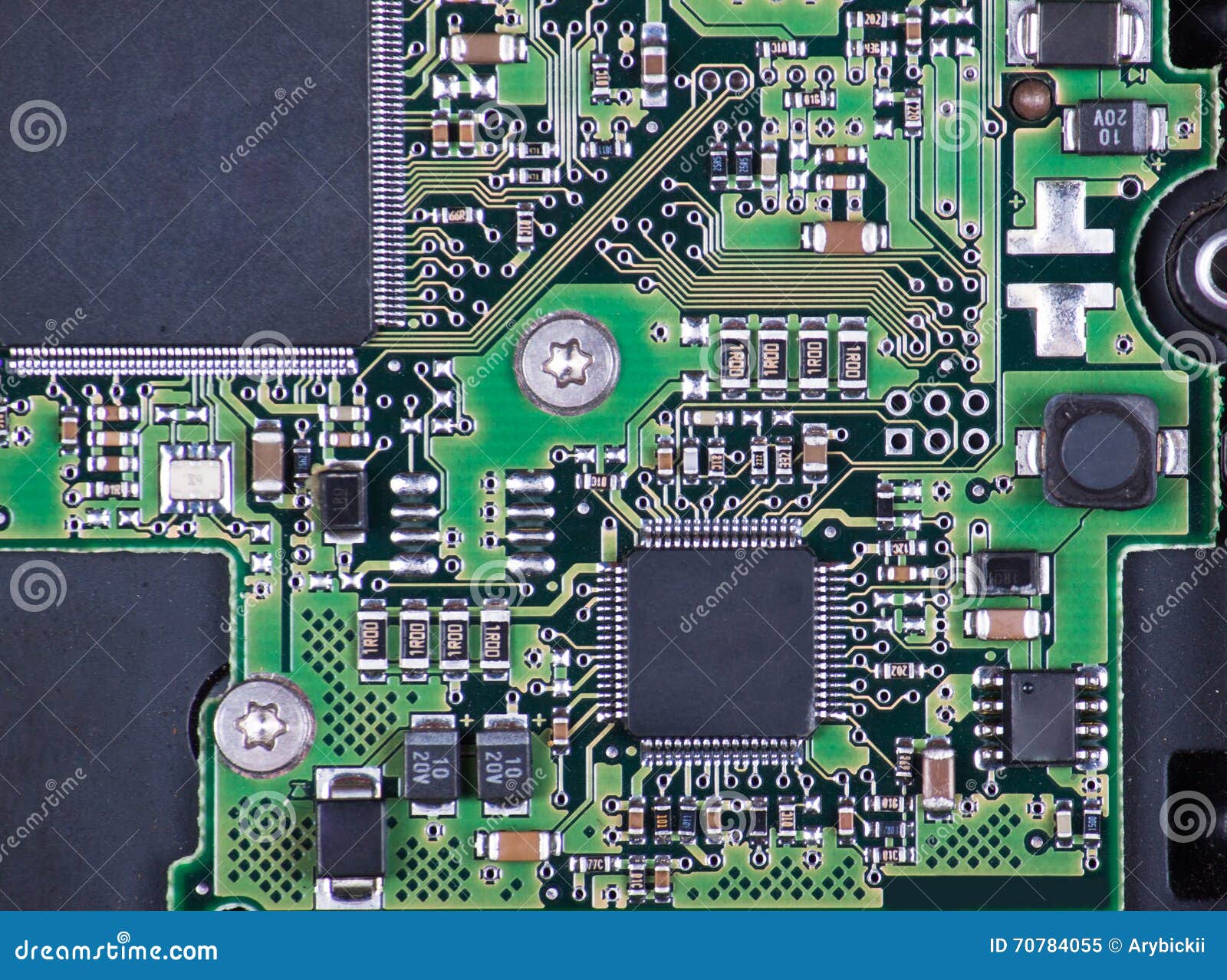 Detail Of Cpu Chip Processor On Aluminum Heat Sink Cooler And ...