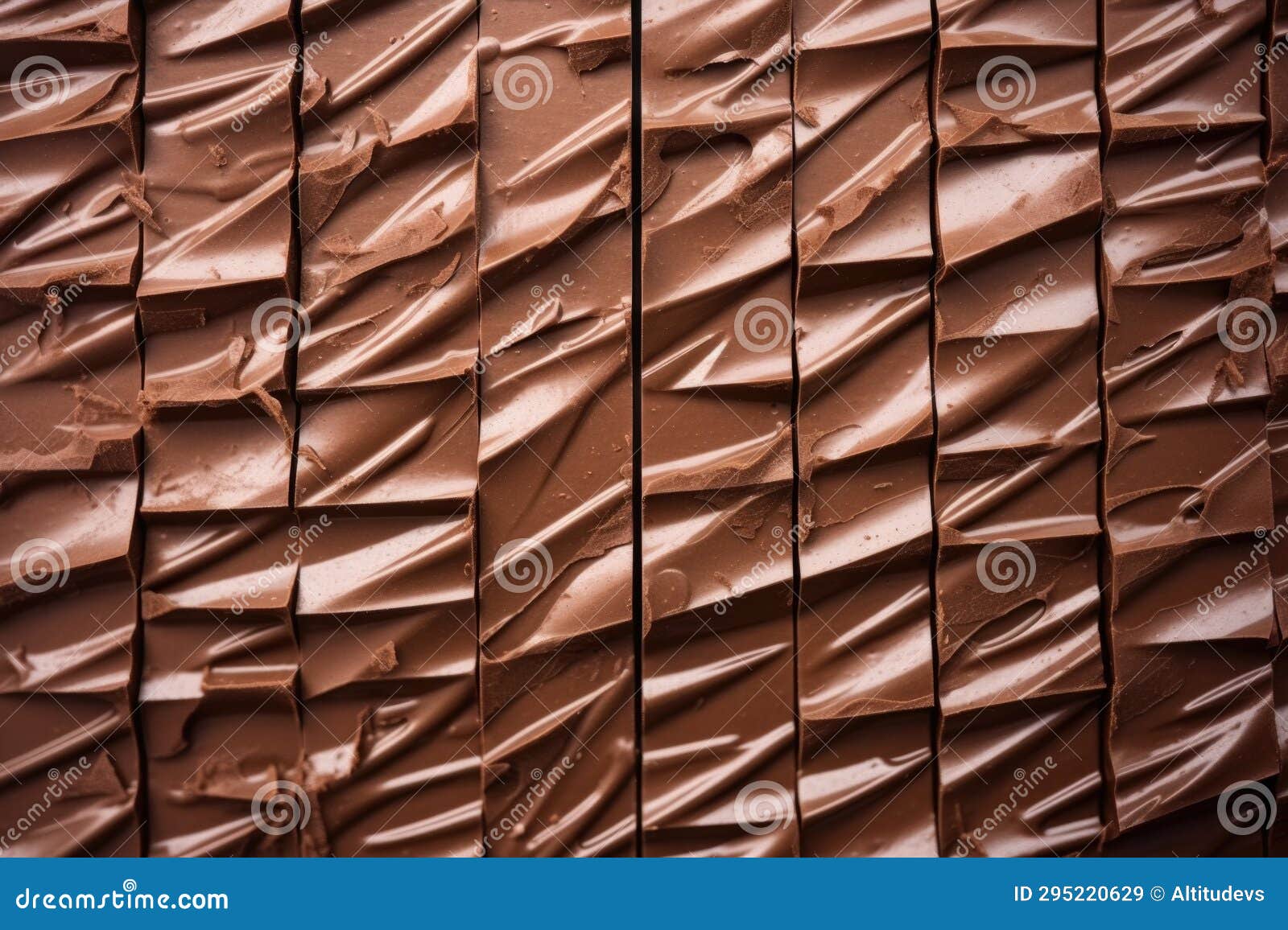 Detail of Chocolate Bar Rough Textures from Molds Stock Image - Image ...