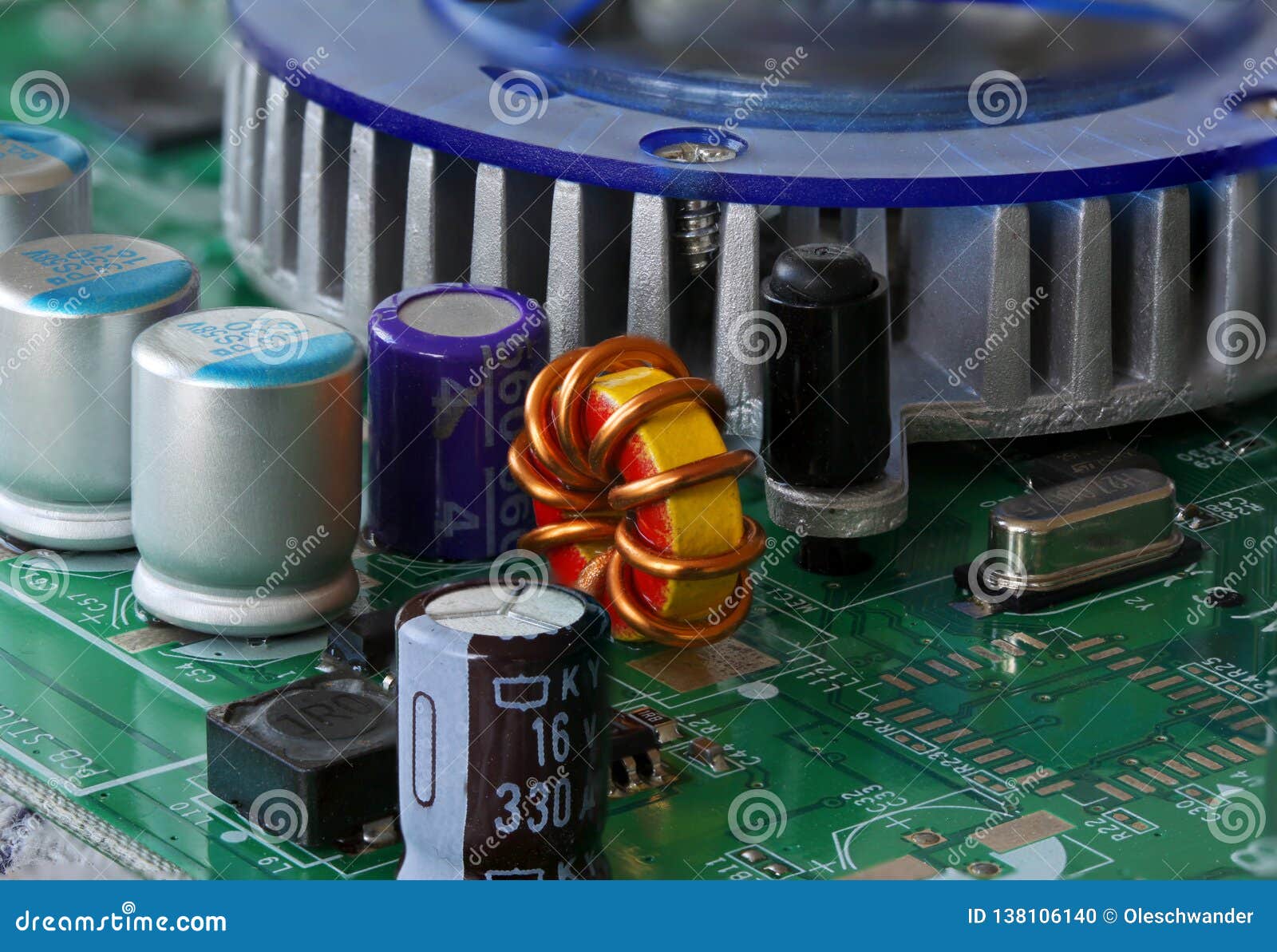 Detail of the Circuits, Cables and Boards Inside a Cpu from a Pc ...