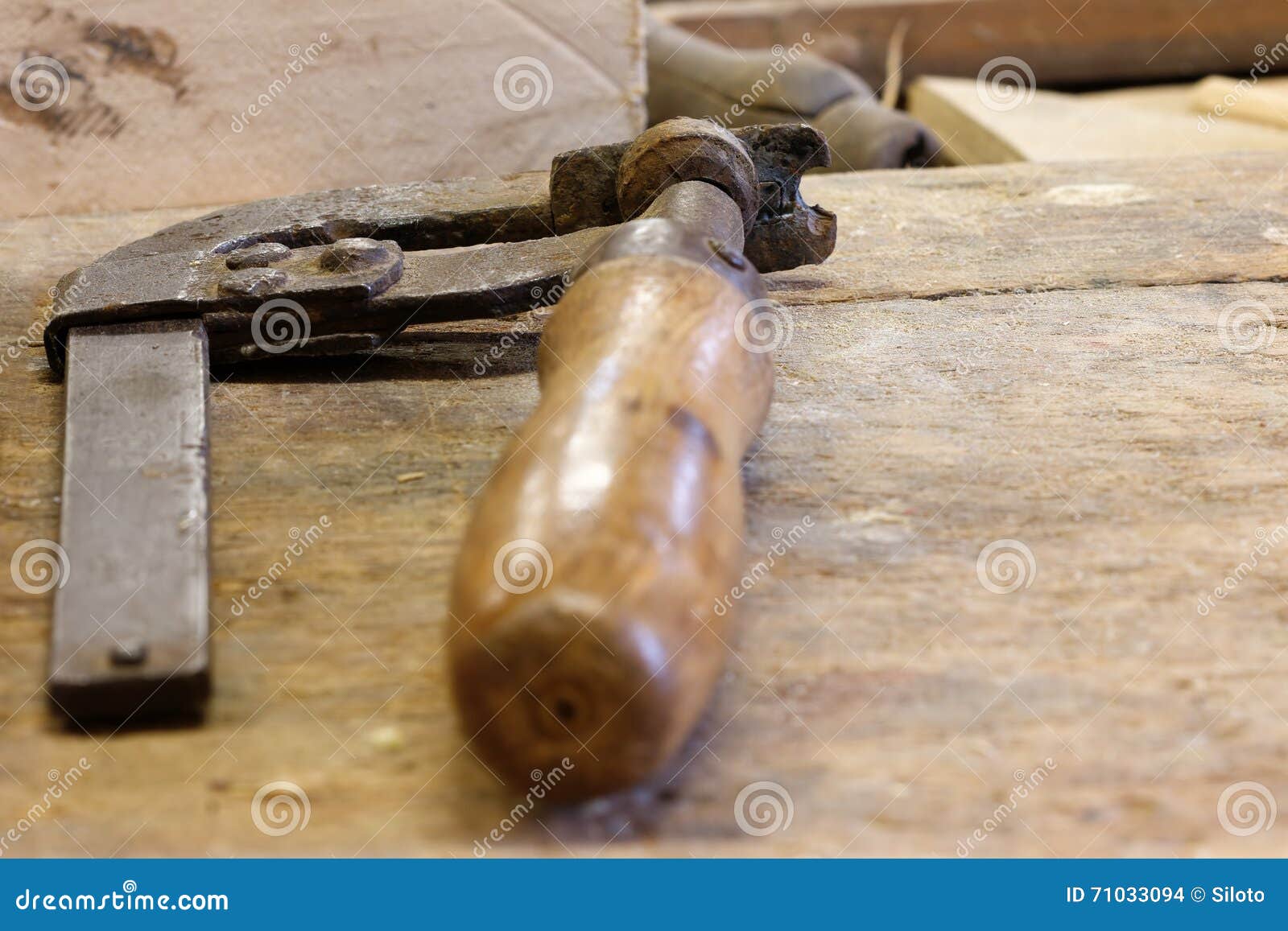 Detail of the Clamping Tools - Carpentry Tools Stock Photo - Image of ...