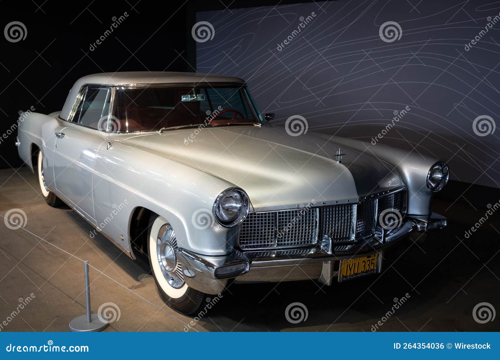 Detail of a Classic Silver Colored Lincoln Continental Mark II ... Detail of a Classic Silver Colored Lincoln Continental Mark II ...