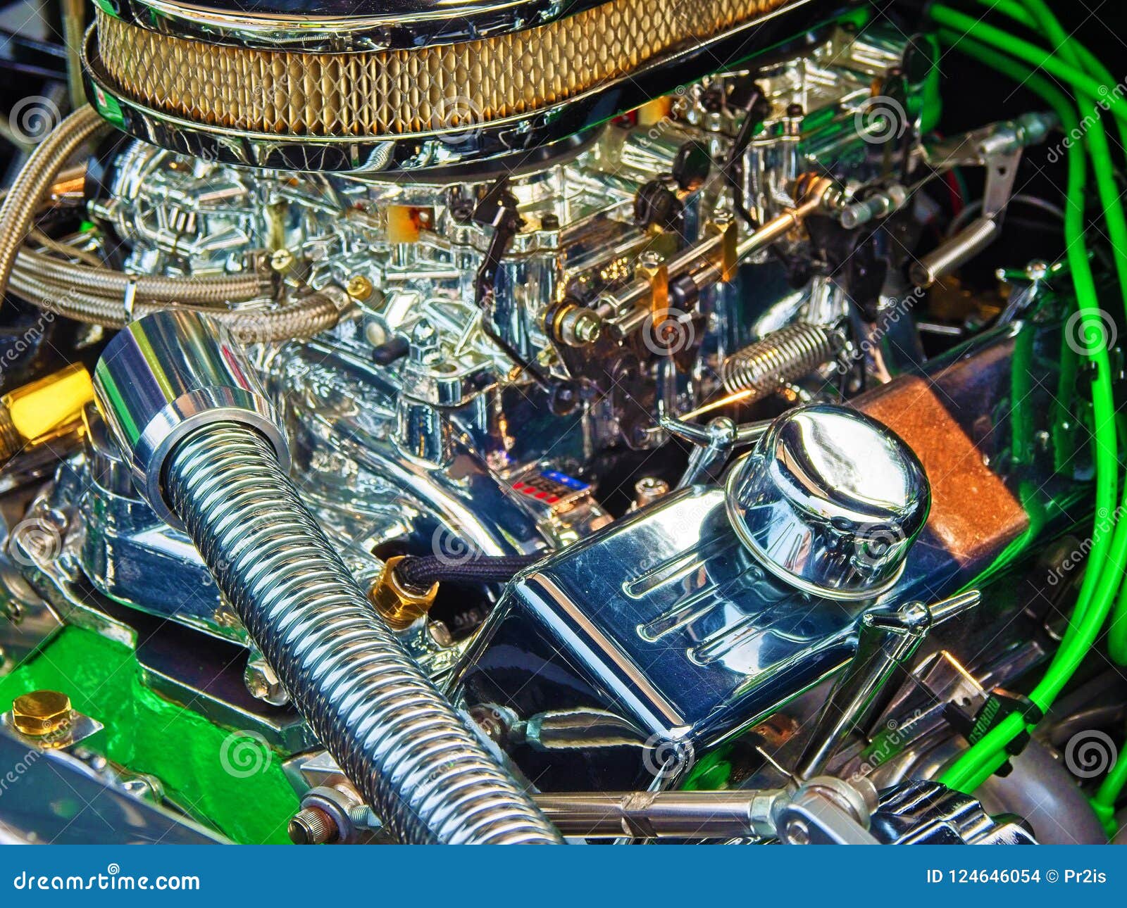 Vintage car engine stock photo. Image of carburetor - 124646054