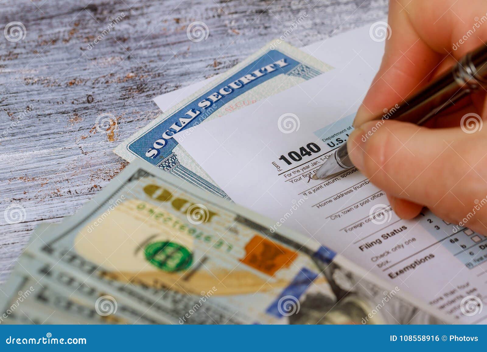 Detail Closeup of Current Tax Forms for IRS Filing Stock Photo - Image ...
