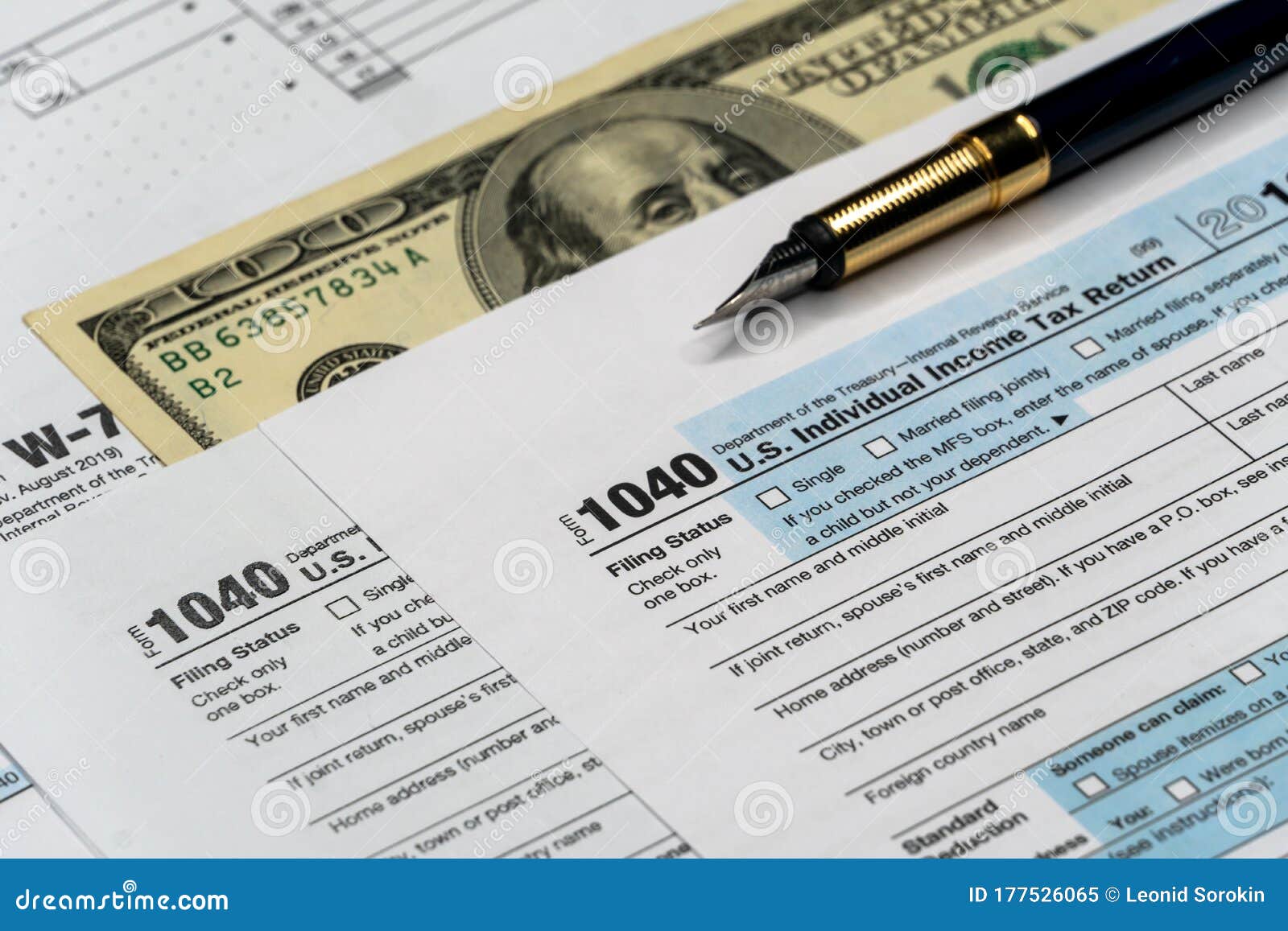 Detail Closeup of Current Tax Forms for IRS Filing Editorial Image ...