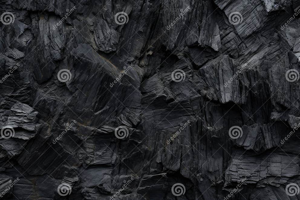 Detail of Coal Texture and Patterns for a Background Image Stock Image ...