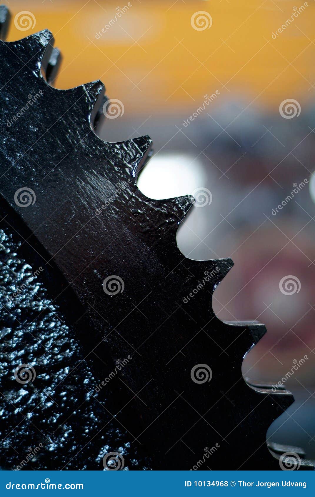 Detail of cogged wheel stock photo. Image of heavy, black - 10134968