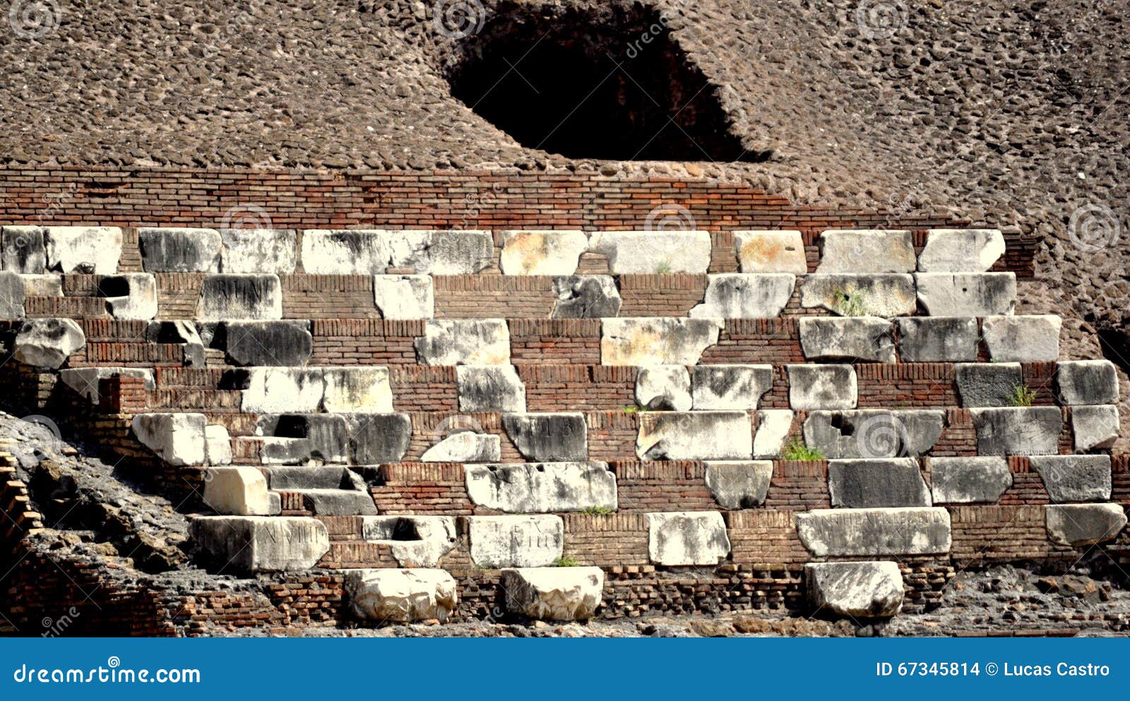 A detail at the Coliseum stock photo. Image of detail - 67345814