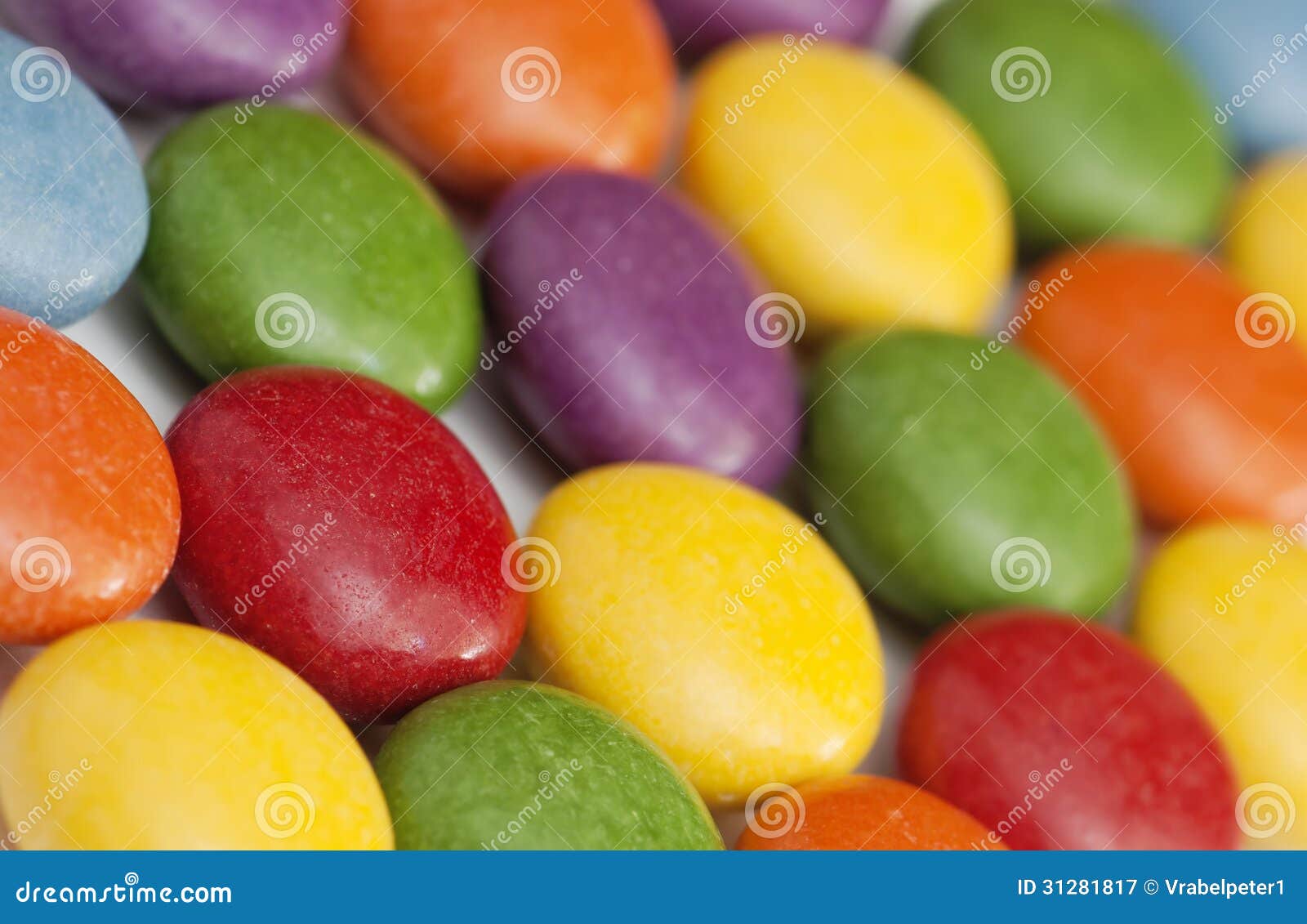 Detail of Colorful Smarties Stock Image - Image of sugar, bright: 31281817