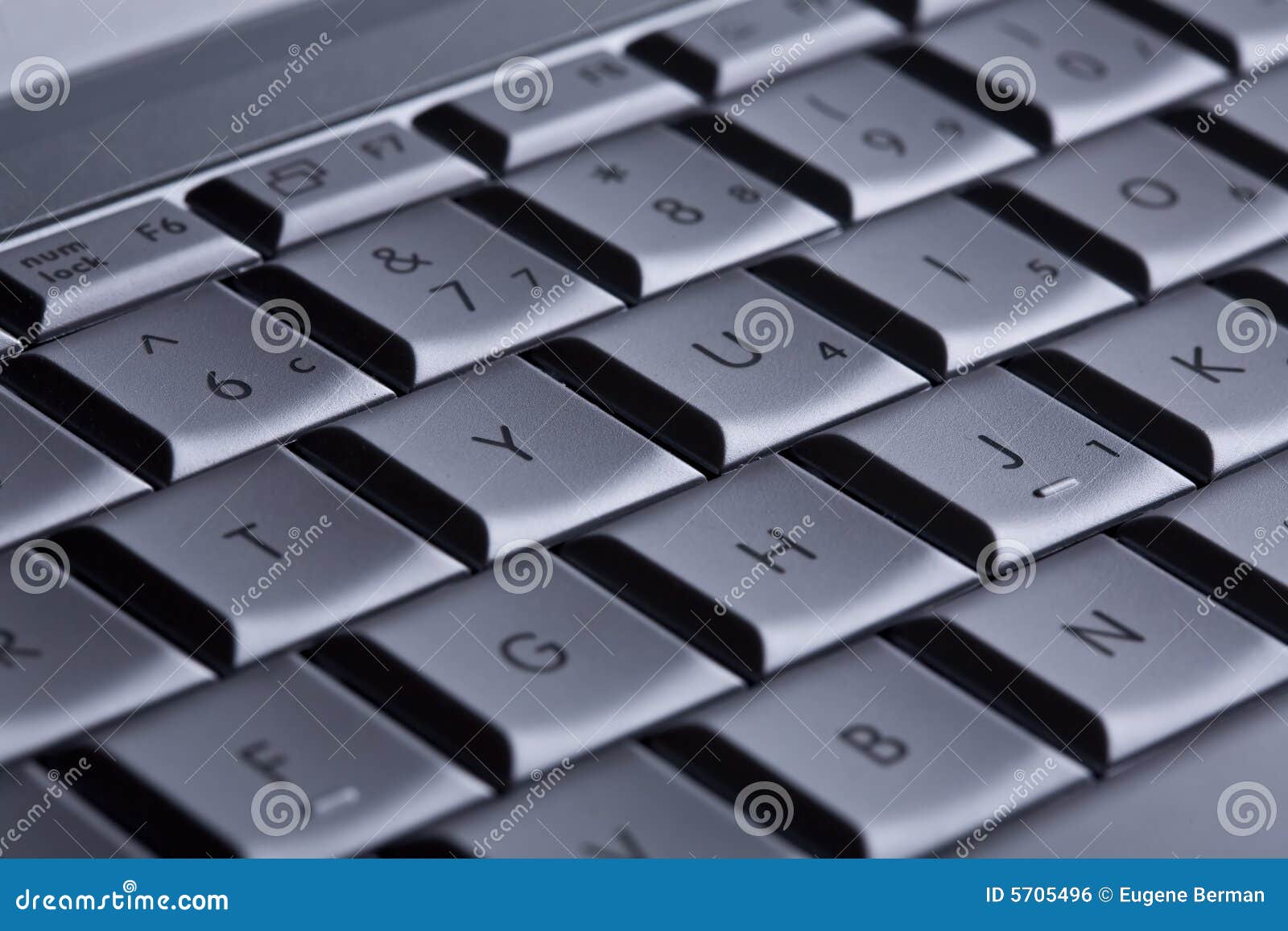 Detail of Computer Keyboard Stock Photo - Image of aluminum, computer ...
