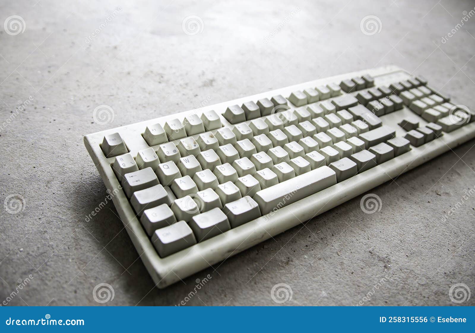 Old Pc Keyboard in the Trash Stock Photo - Image of device, dirty ...