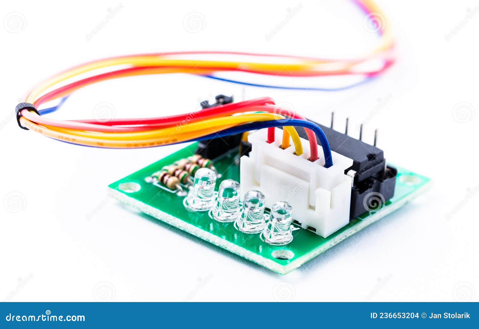 Detail of Controller for Stepper Motor for Arduino Isolated on White ...