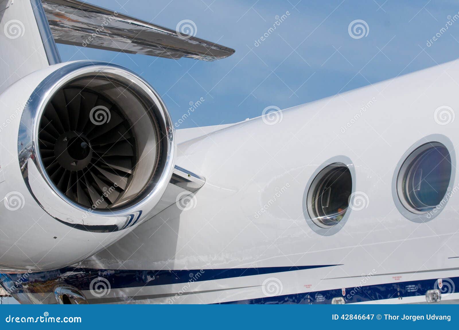 Detail of corporate jet stock image. Image of transportation - 42846647