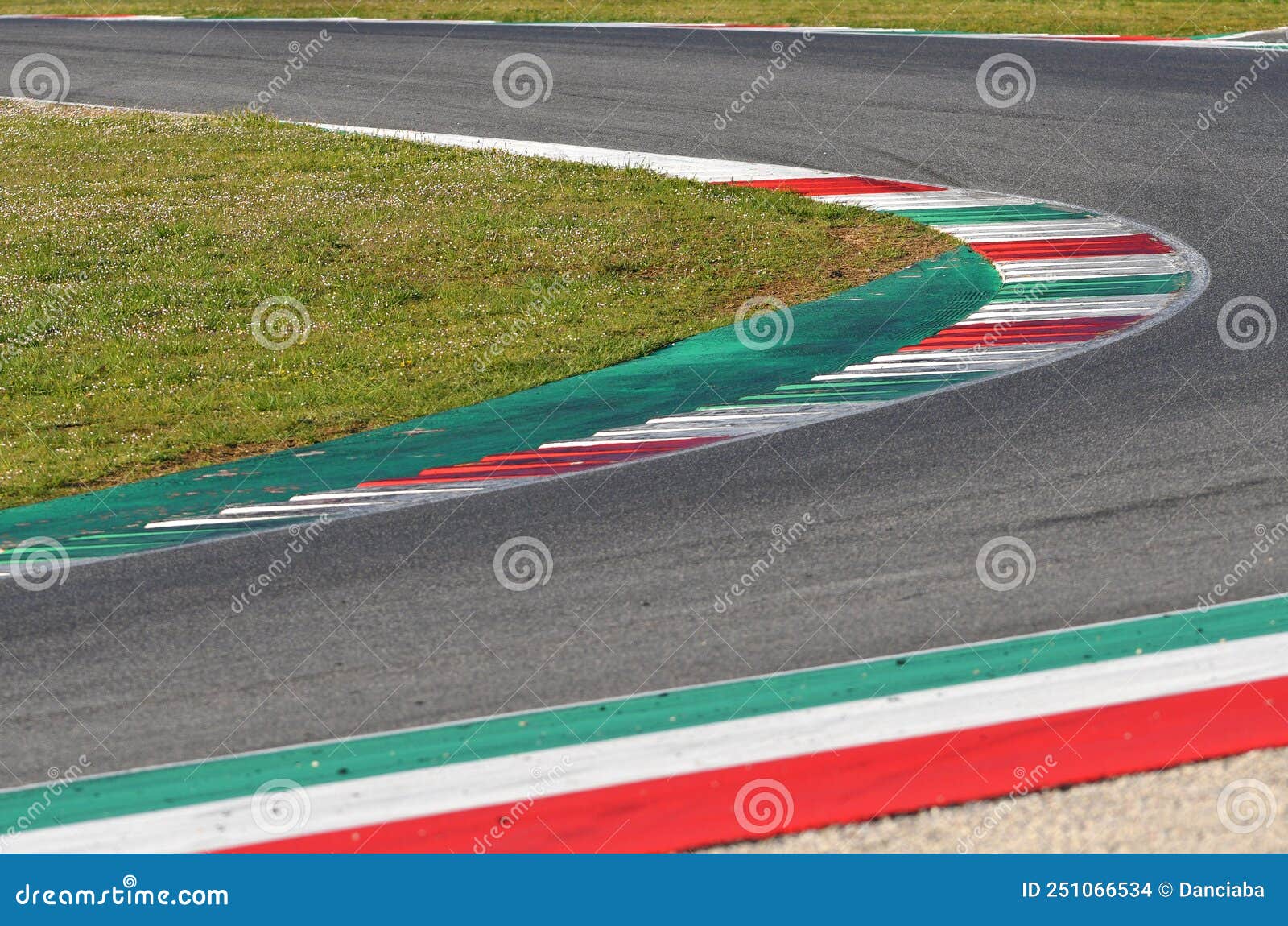 Detail of Curb on a Racing Track Stock Photo - Image of speedway ...