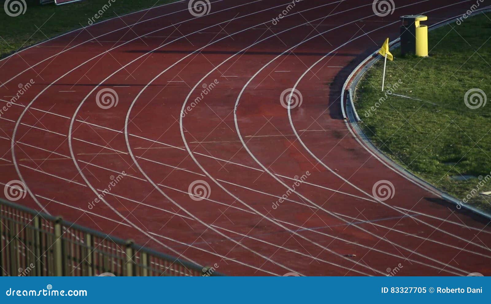 Detail of a Curve in a Running Track Stock Video - Video of happened ...