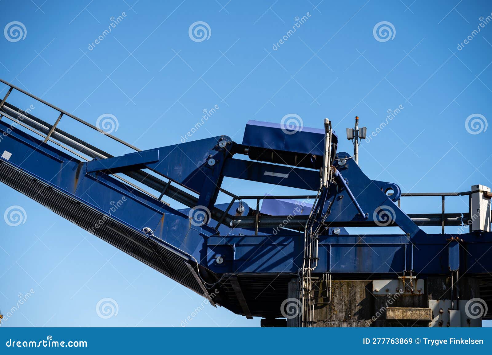 Detail of a Decomissioned Car Ferry Loading Ramp.. Stock Image - Image ...