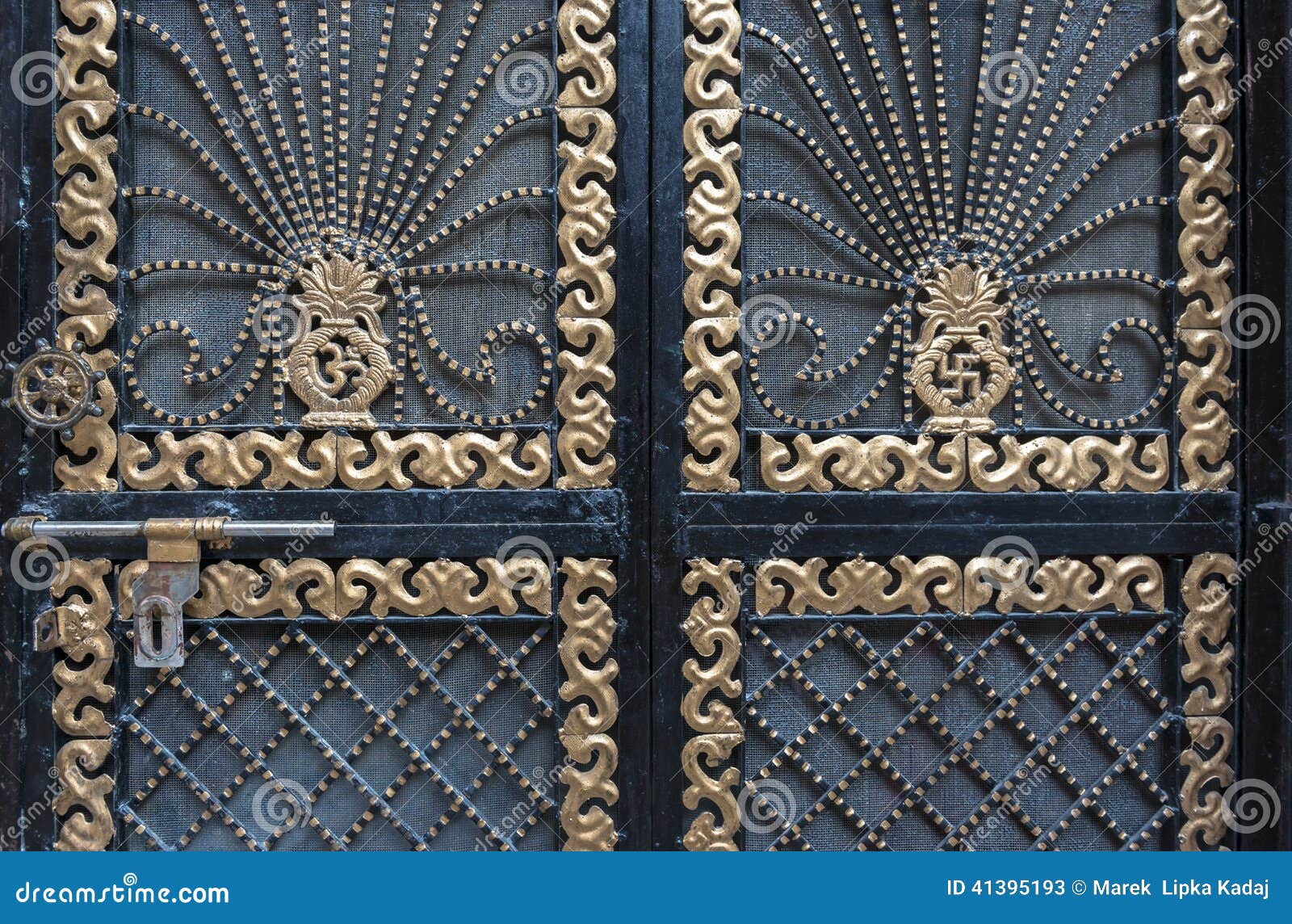 Detail of Decorative Door Gate, India Stock Image - Image of detail ...