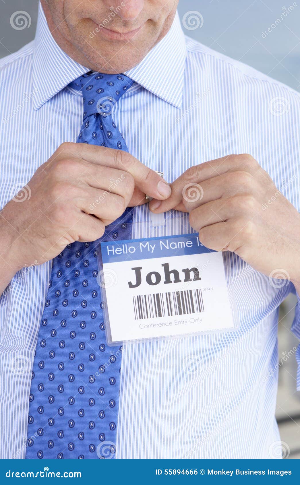 Name Tag Badge Mockup, Event Identification Stock Image | CartoonDealer ...