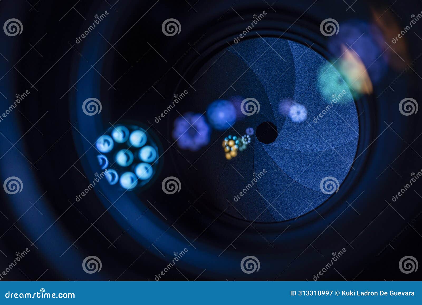 Detail of the Diaphragm of a Lens Stock Image - Image of lens ...