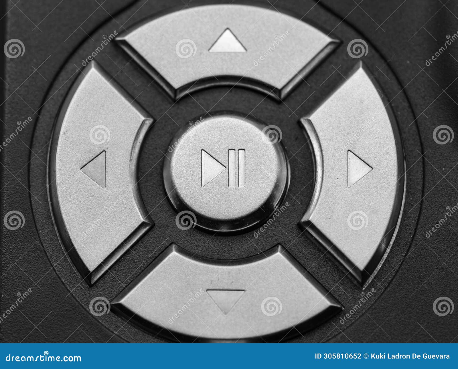 Detail of the Directional Buttons of a Remote Control Stock Photo ...