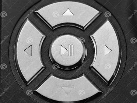 Detail of the Directional Buttons of a Remote Control Stock Photo ...