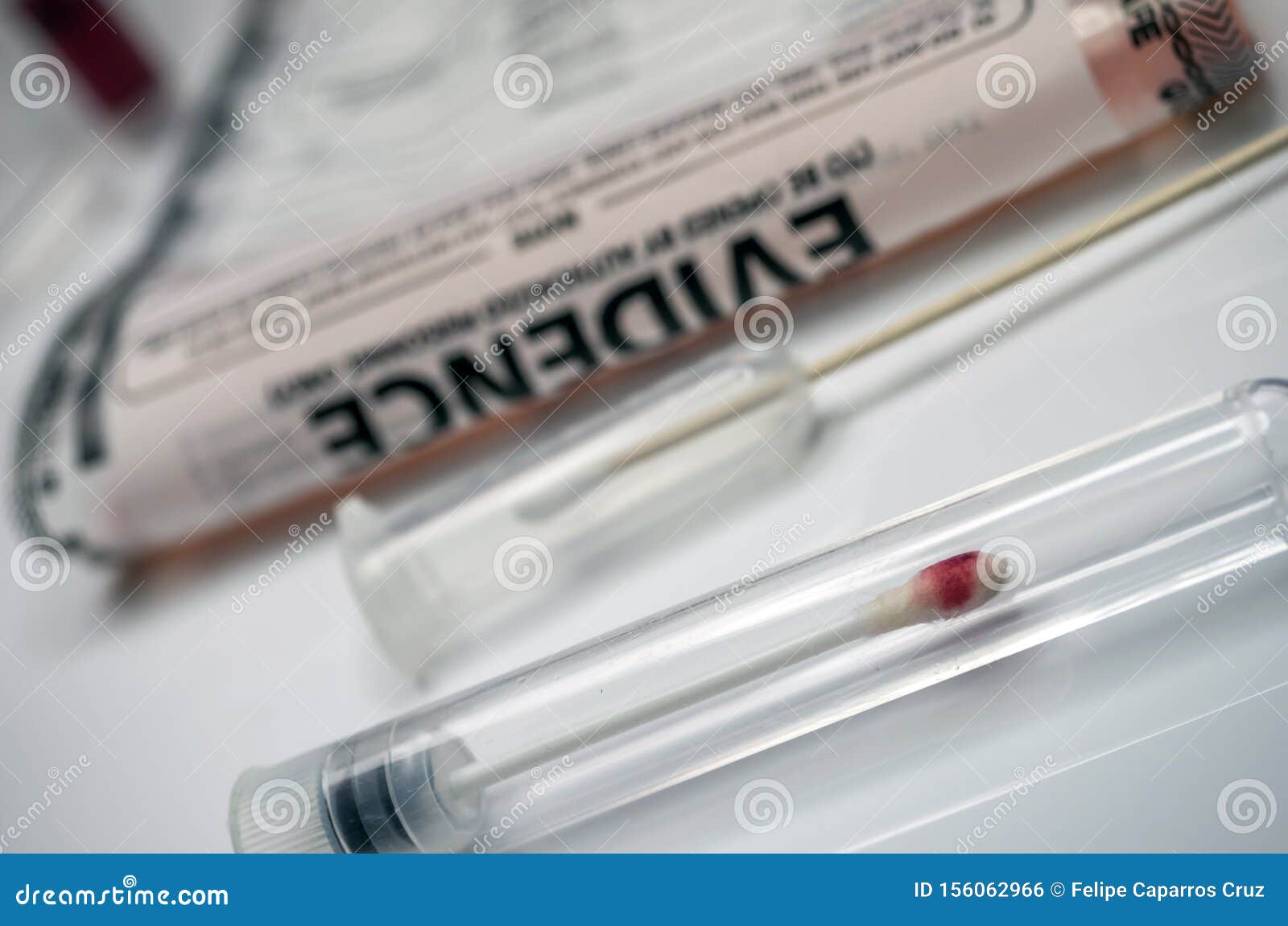 Detail of DNA Sampling Tubes in Laboratorio Forensic Equipment Stock ...