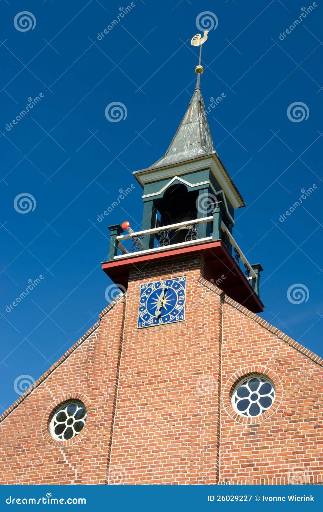 Detail Dutch Reformed Church Stock Image - Image of clock, vertical ...