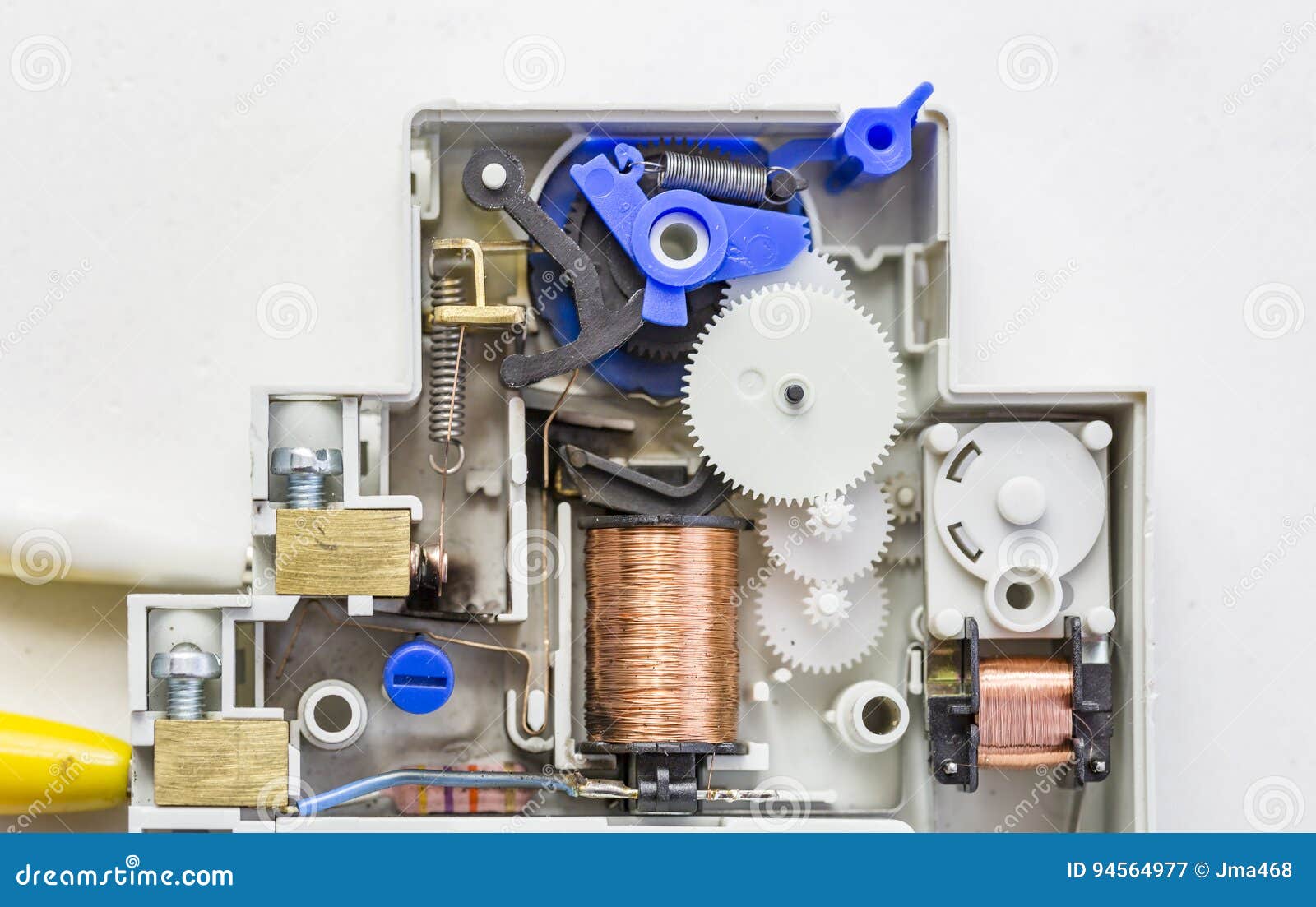 Detail of an Electric Staircase Timer Switch Device Stock Image - Image ...