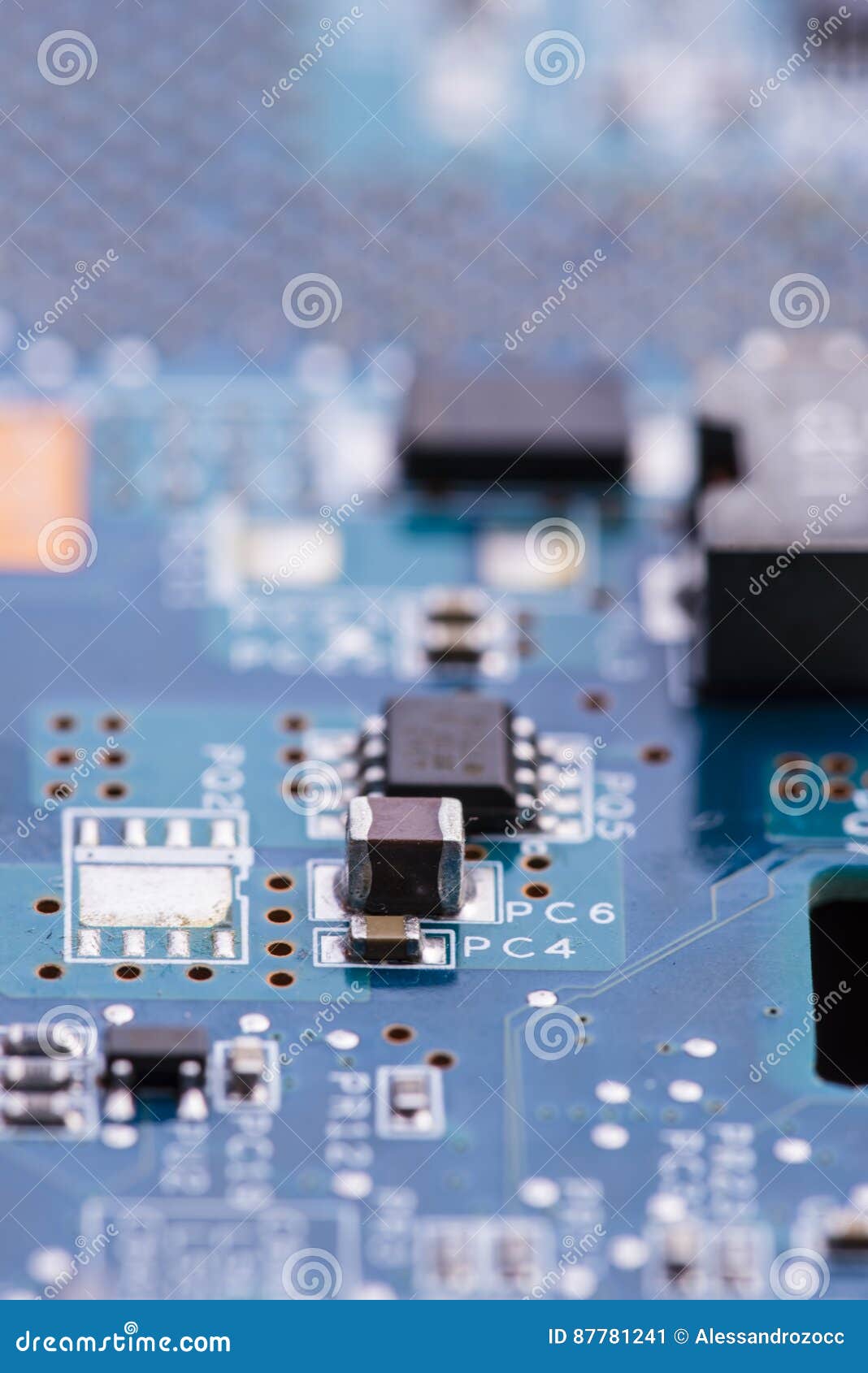 Detail of Electronic Circuits Stock Image - Image of hardware, computer ...