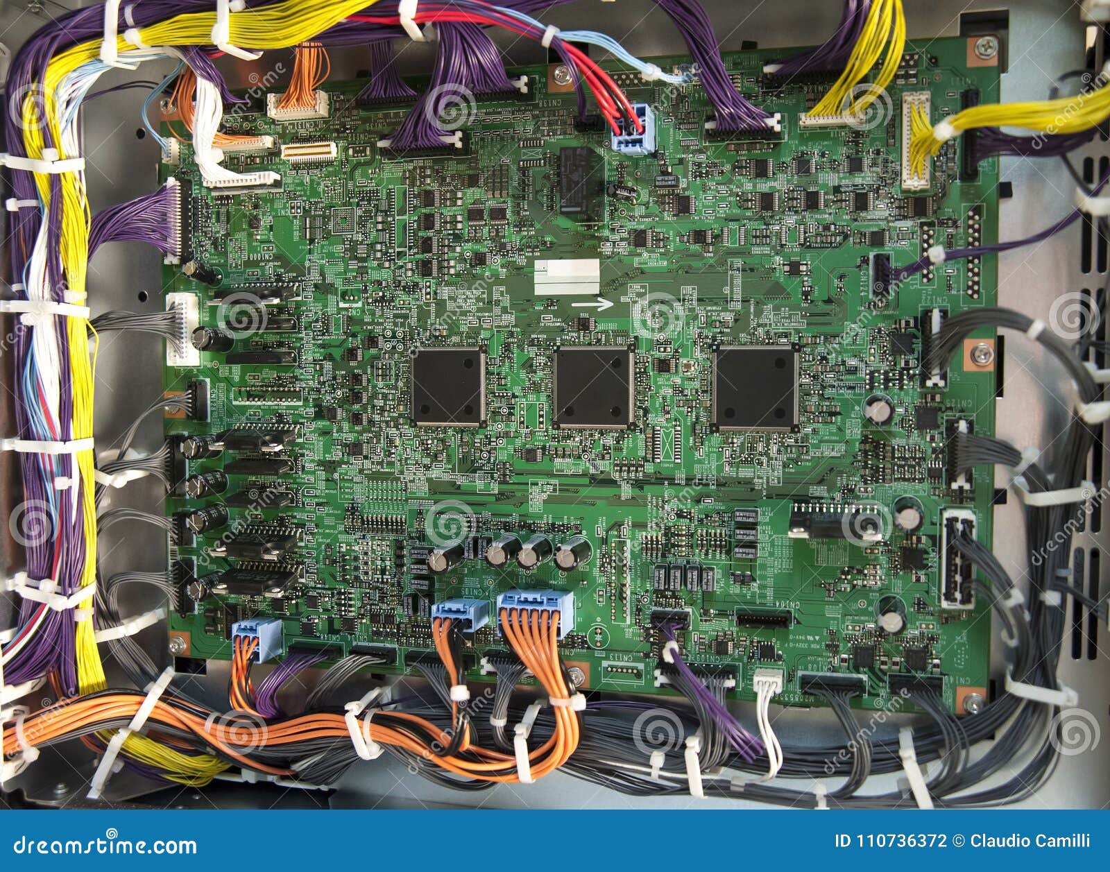 Electronic Motherboard of Printer Machine Stock Photo - Image of ...