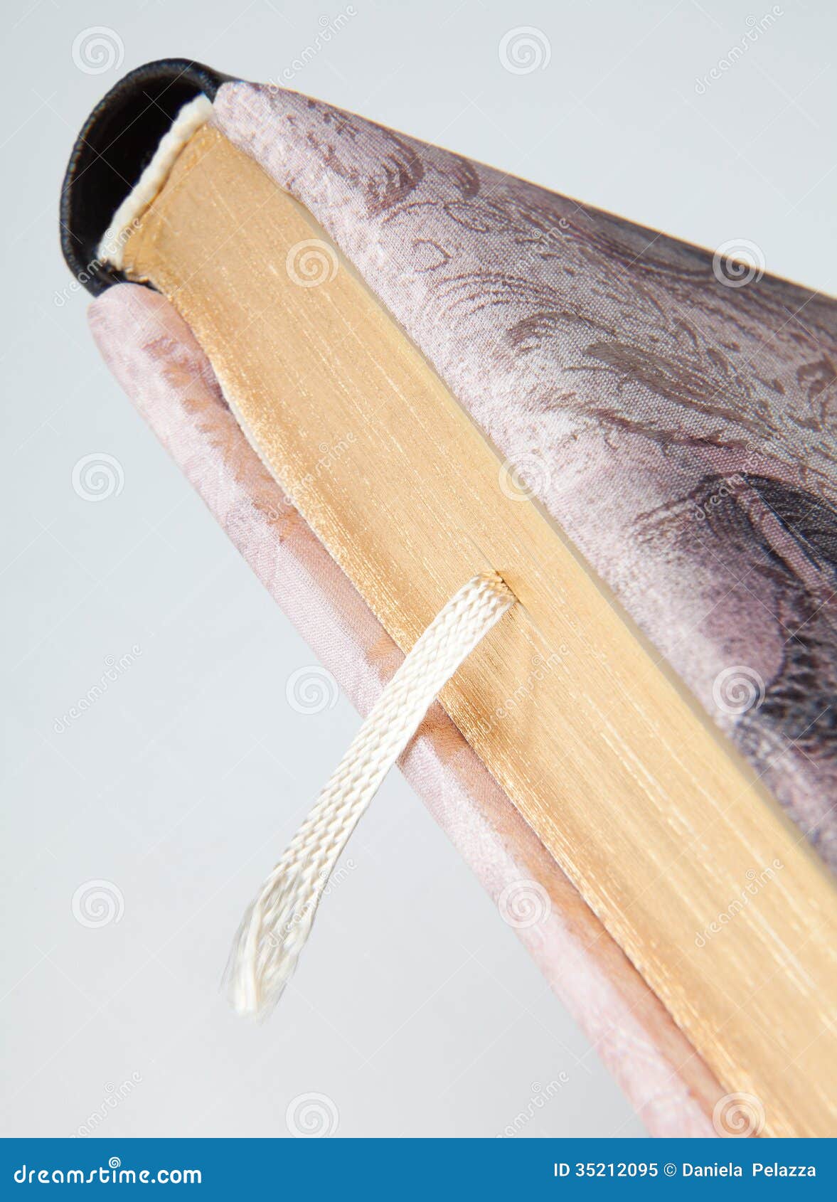 Detail of Elegant Diary with Bookmark Stock Image - Image of textile ...
