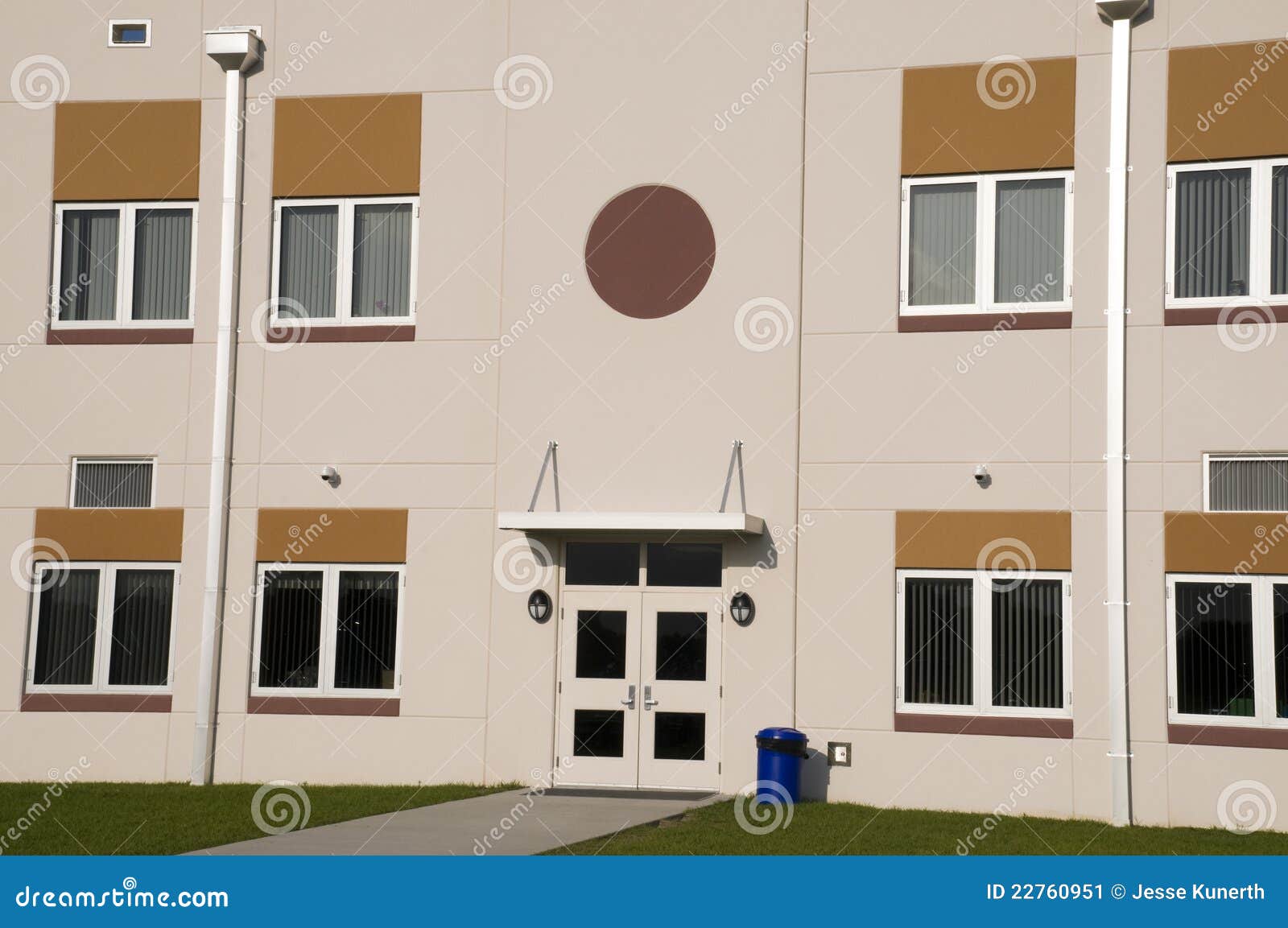 Detail of Elementary School Stock Image - Image of school, railing ...