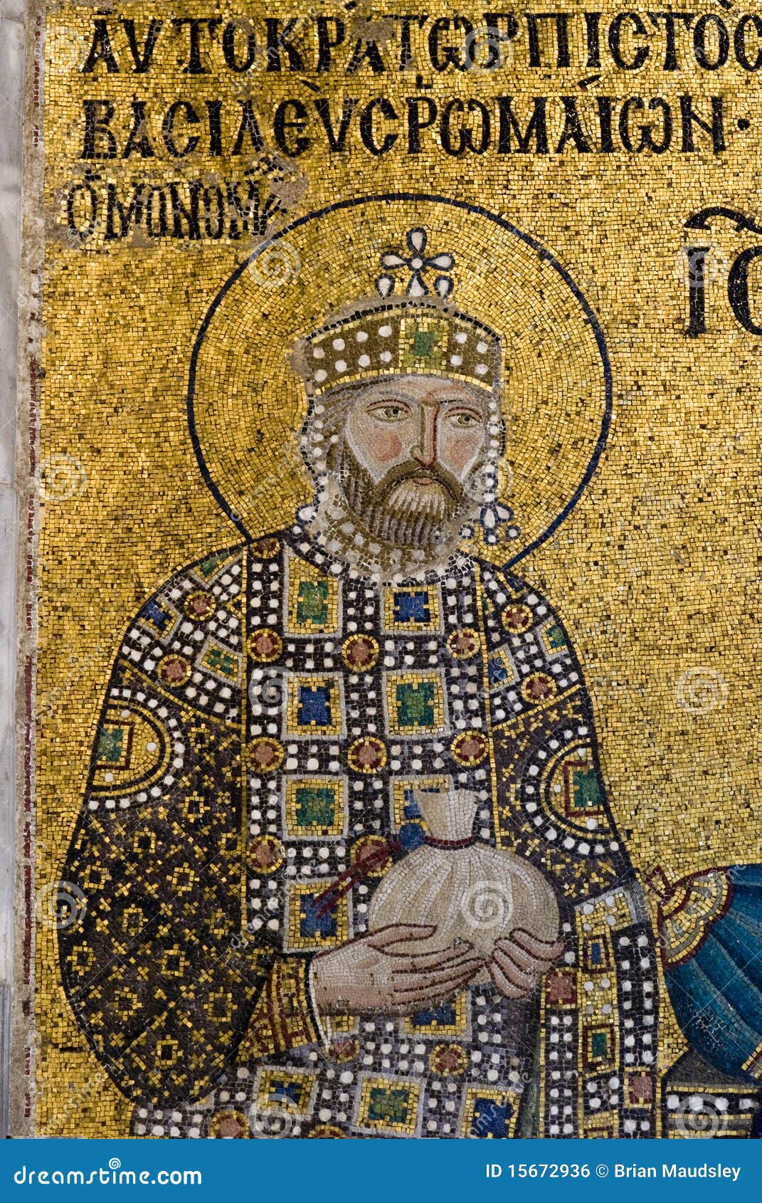 Emperor Constantine, An Angel, Saint Denis Holding His Head, And ...