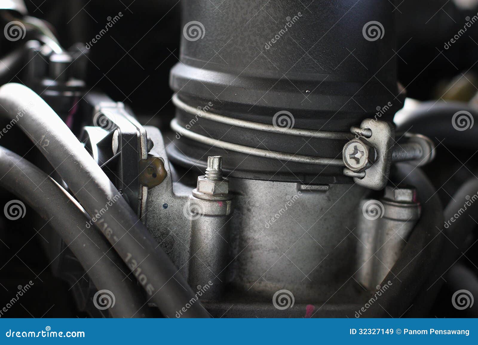 Detail of the Engine Intake Car Stock Image - Image of diesel ...